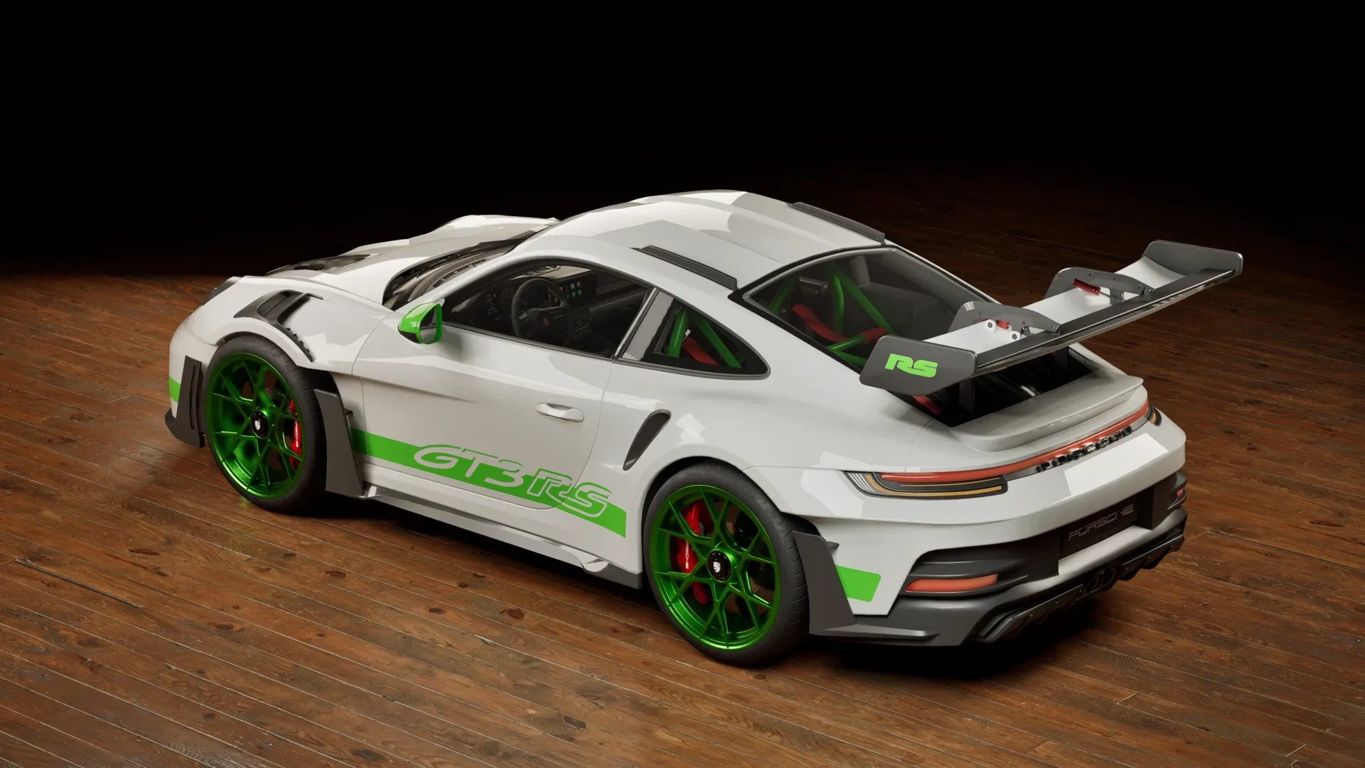 Porsche 911 992 GT3 RS Python Green - FlippedNormals