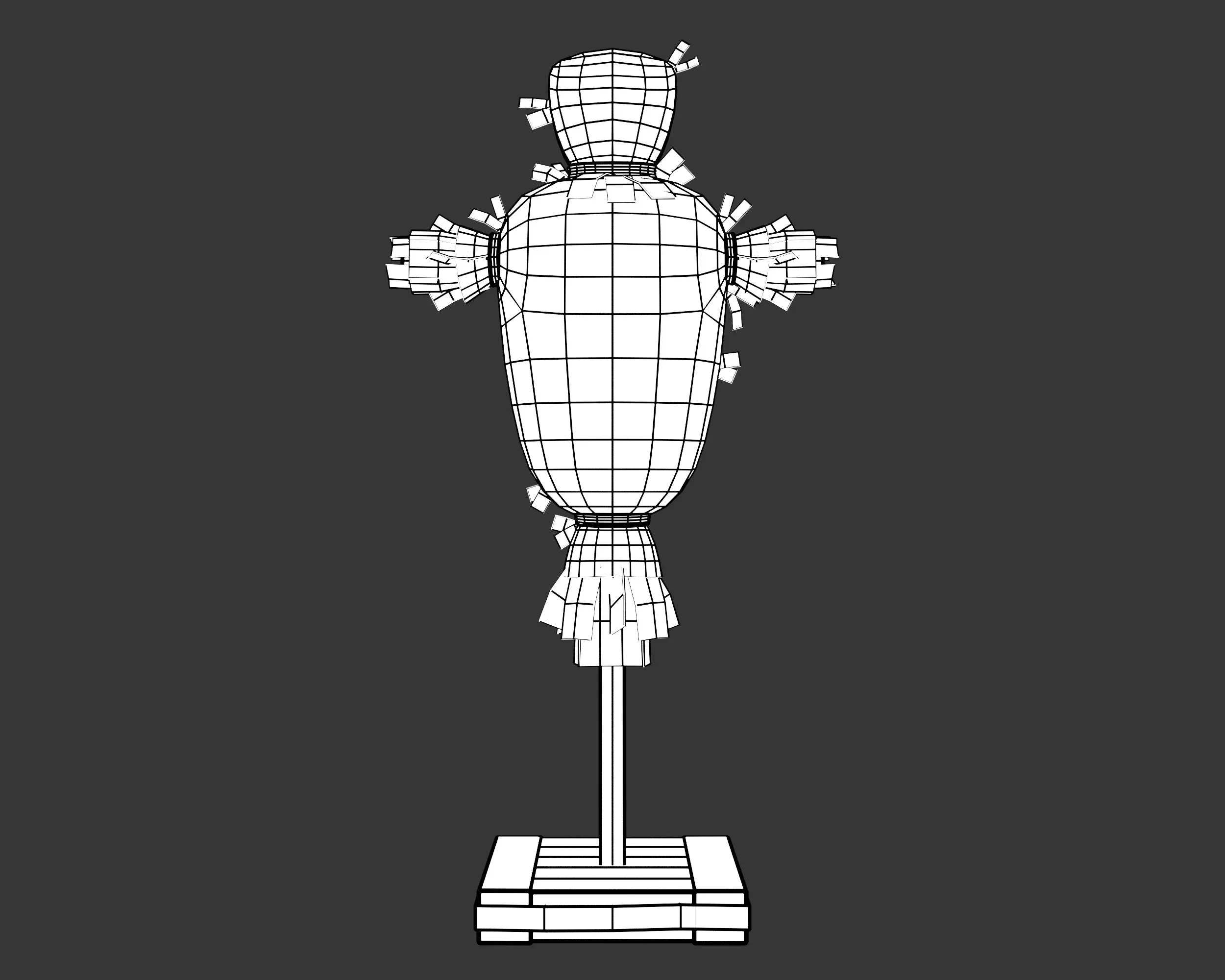 Medieval Training Dummy Hay - FlippedNormals