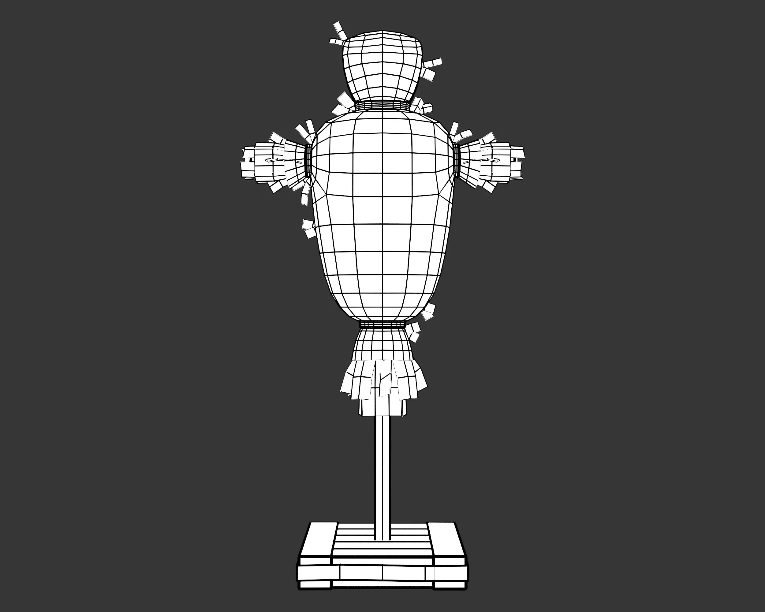 Medieval Training Dummy Hay - FlippedNormals