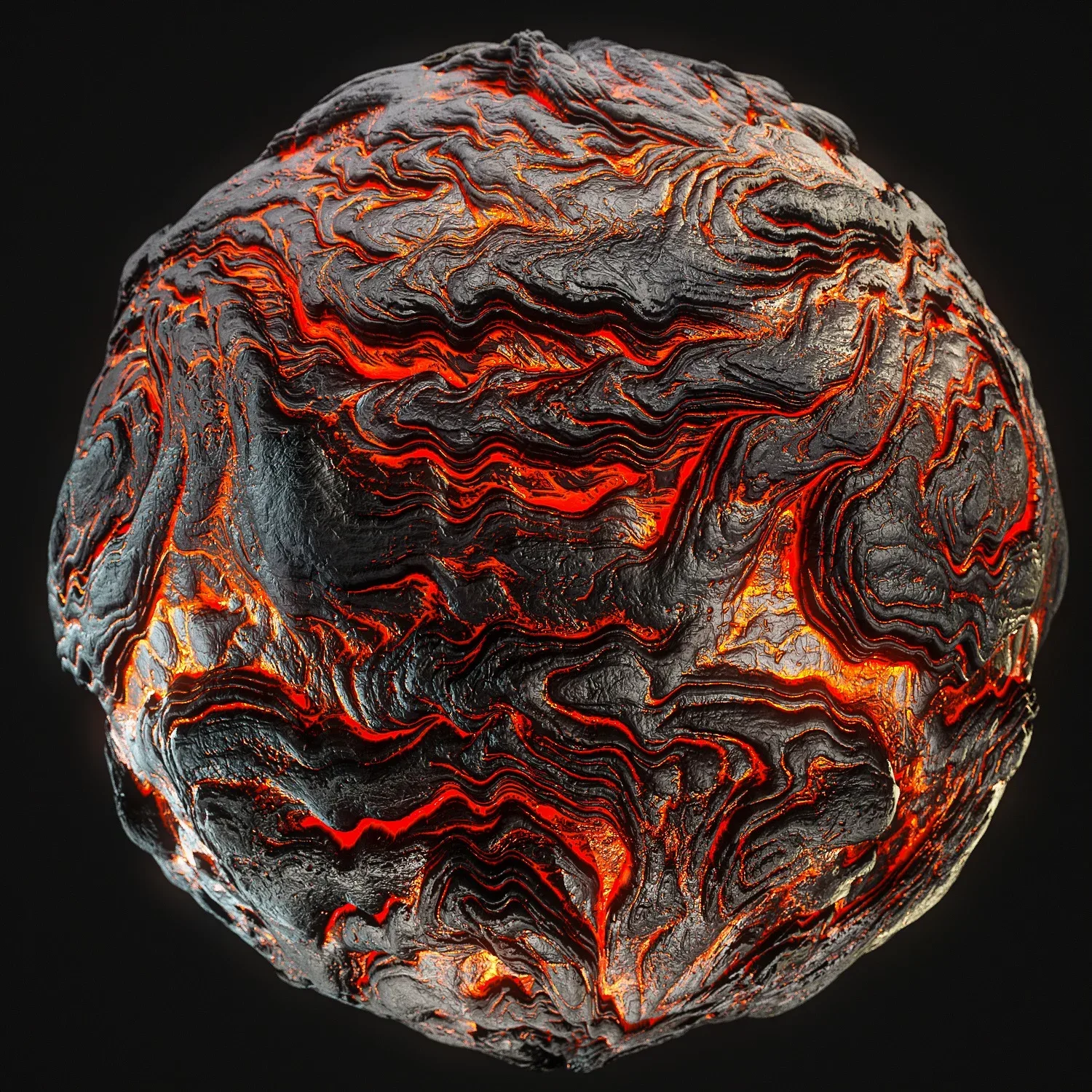 Lava Material with editable parameters - FlippedNormals