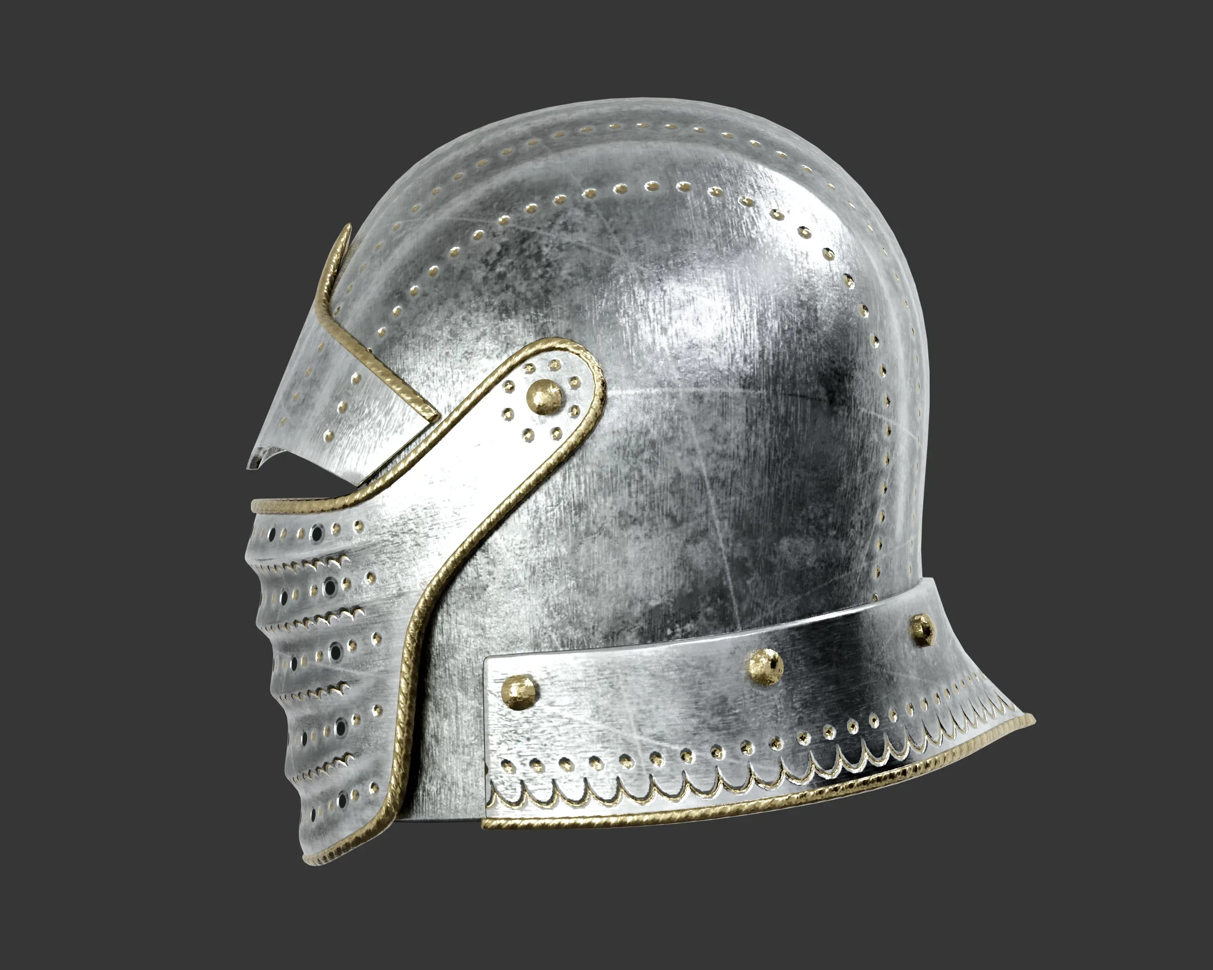 Medieval Noble Armor Helmets - FlippedNormals