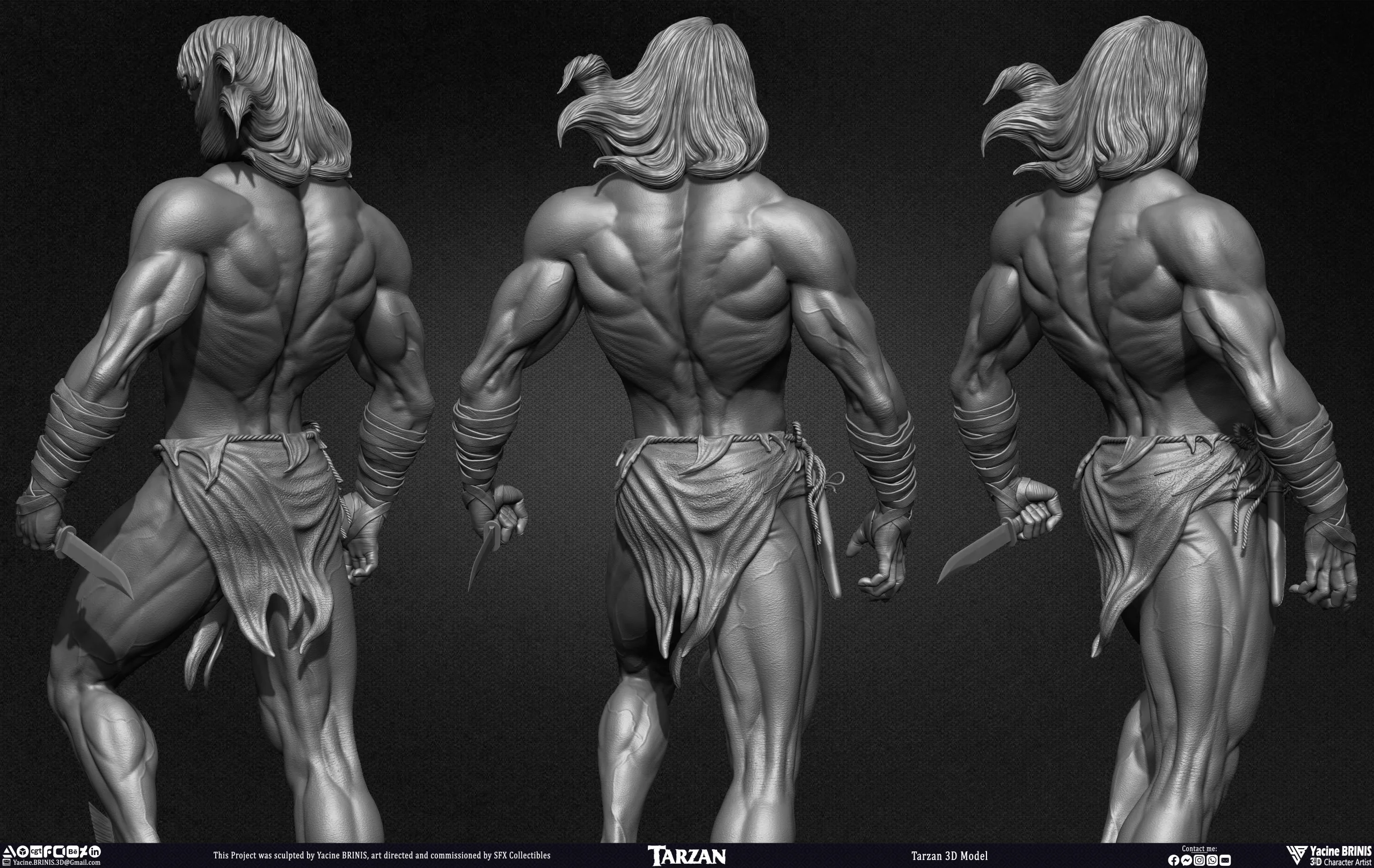 Tarzan 3D Model - FlippedNormals