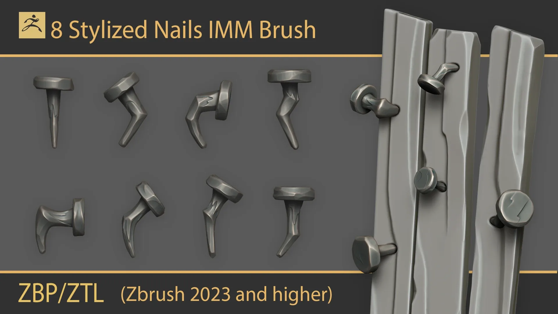 Stylized Nails IMM Brush - FlippedNormals