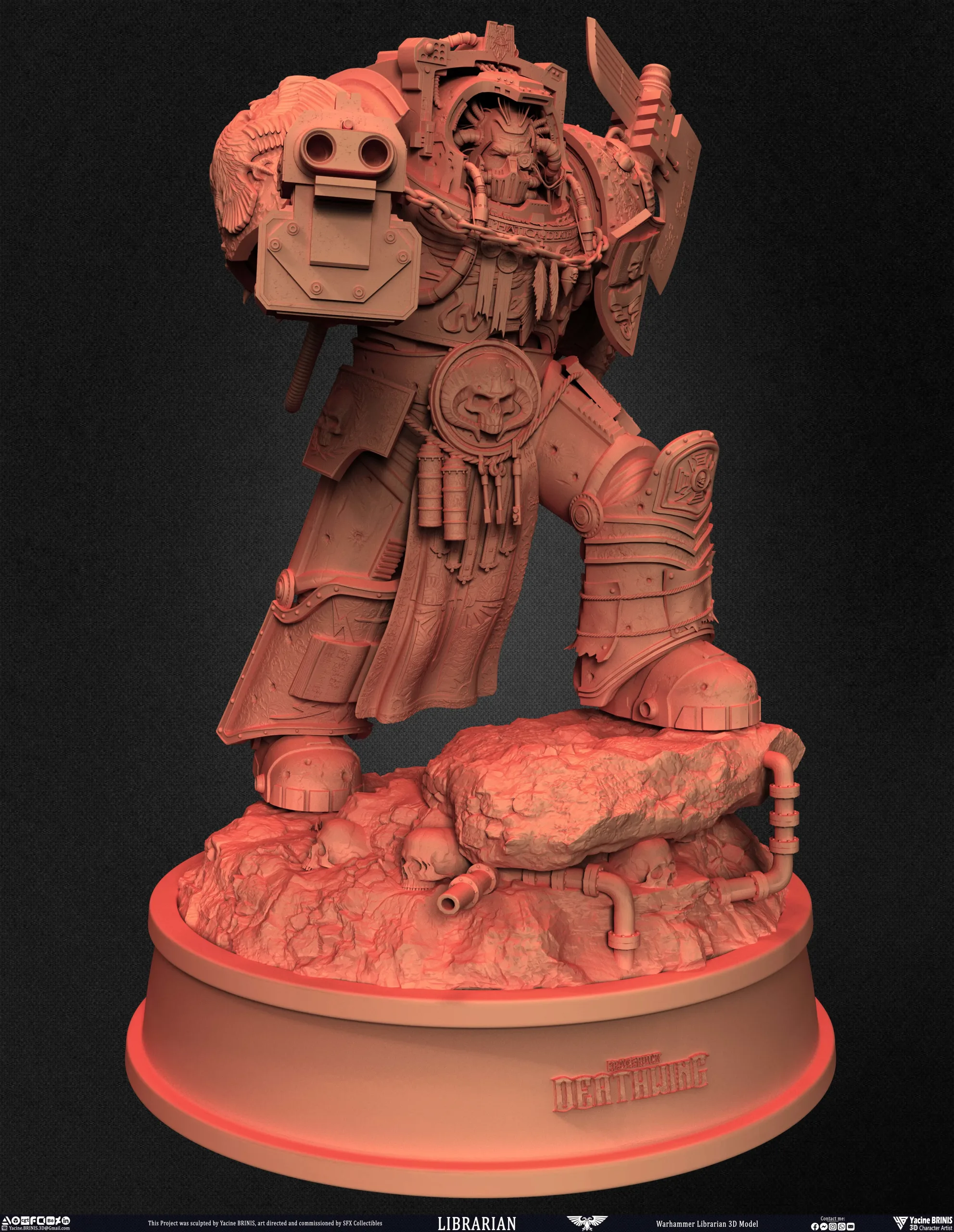 Warhammer Librarian 3D Model - FlippedNormals