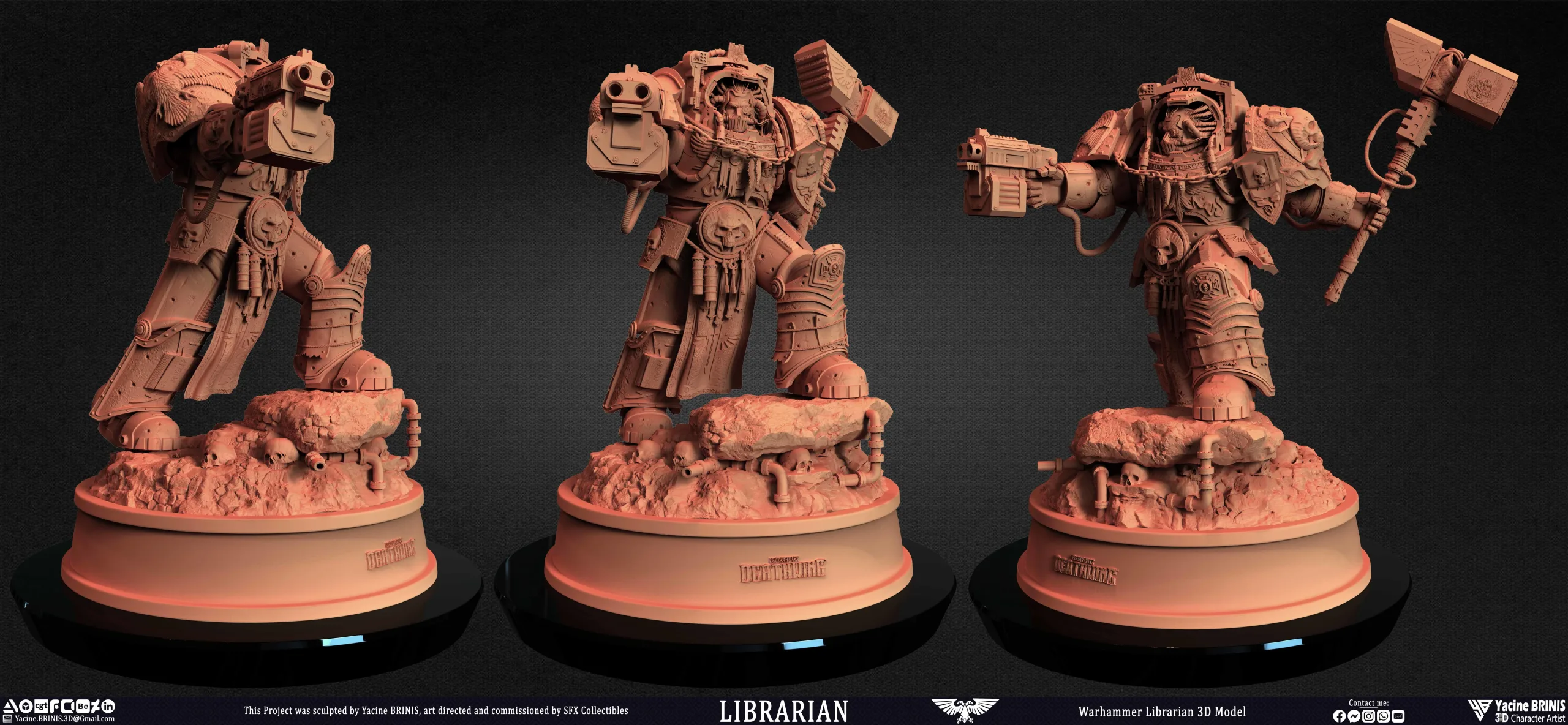Warhammer Librarian 3D Model - FlippedNormals