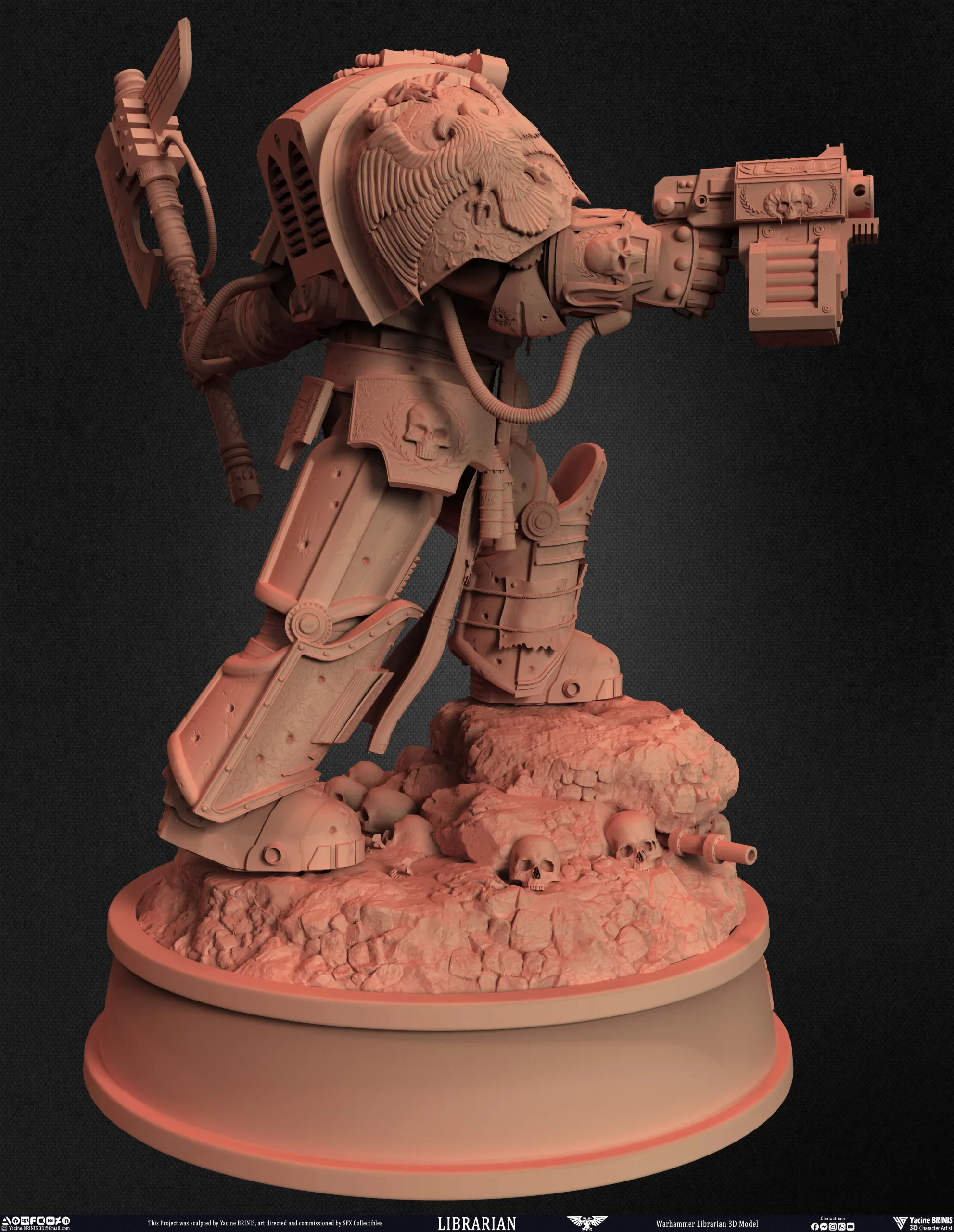 Warhammer Librarian 3D Model - FlippedNormals