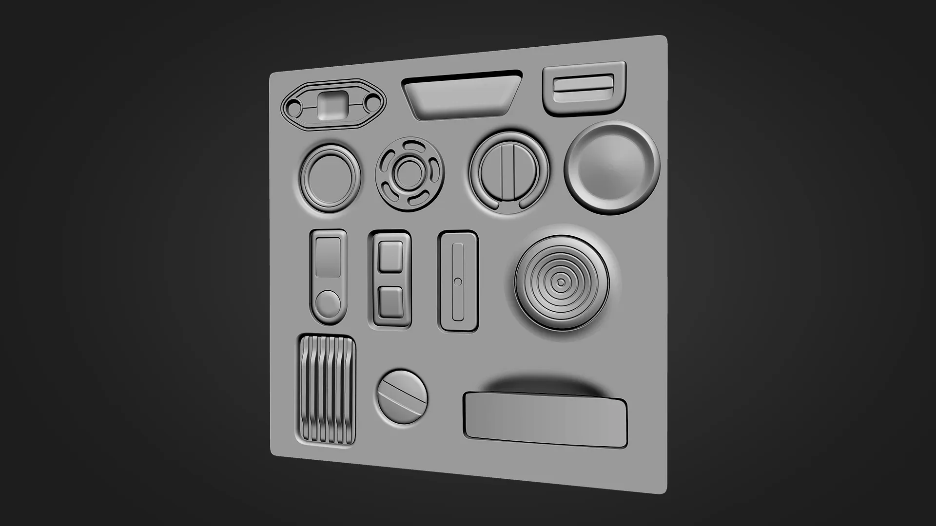 111 Hard Surface Alpha Brush 4K - FlippedNormals