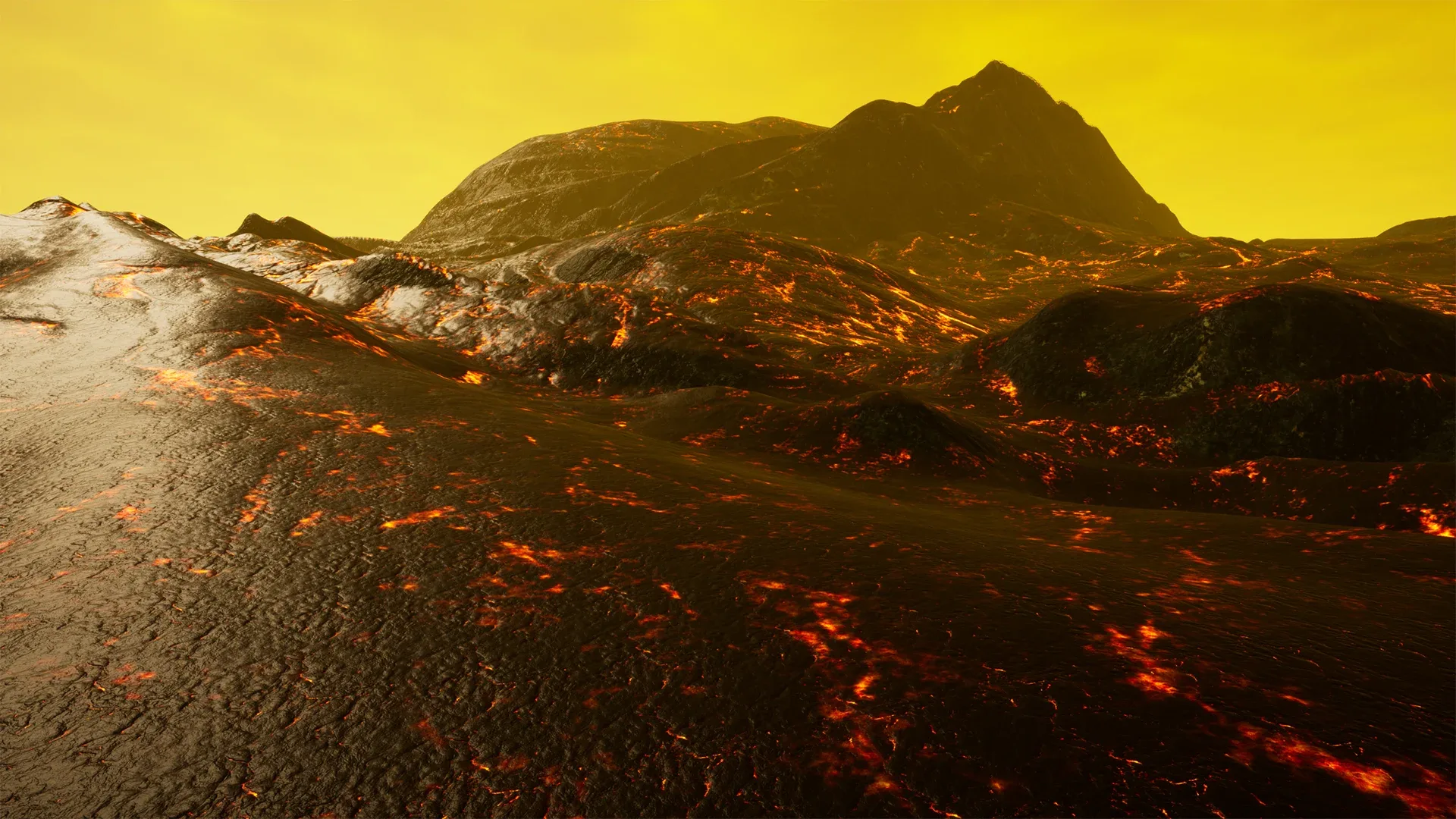 Venus (Hell) Procedural Landscape - FlippedNormals