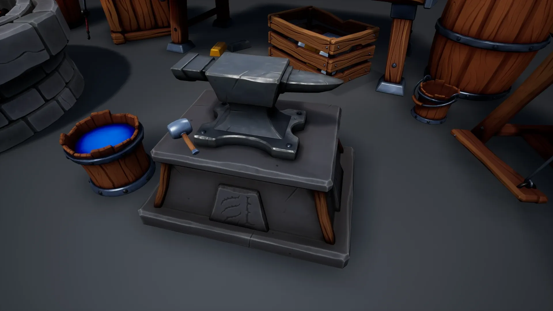 Stylized Fantasy Props - Forge - FlippedNormals