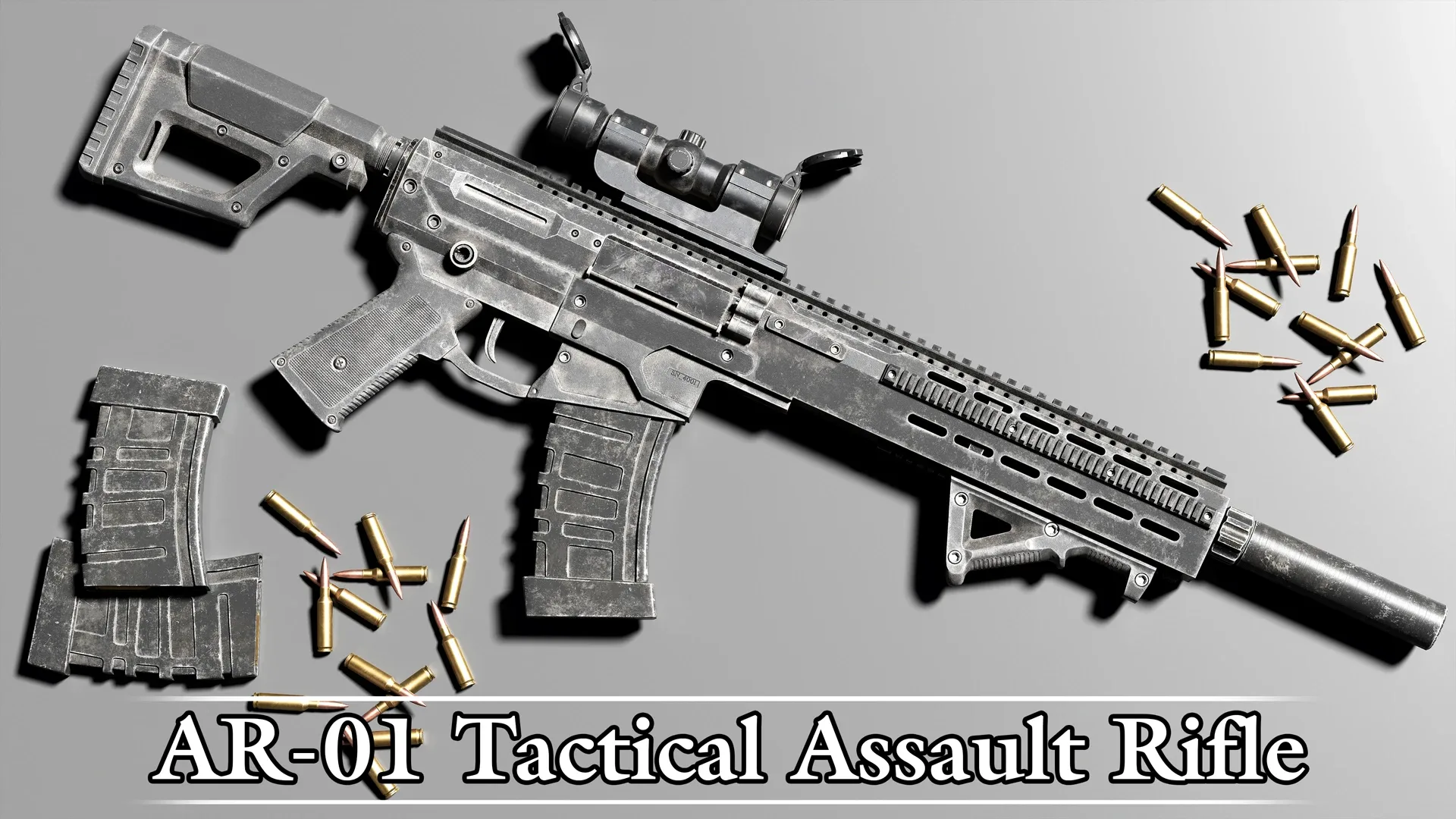 AR-01 Tactical Assault Rifle Game - FlippedNormals