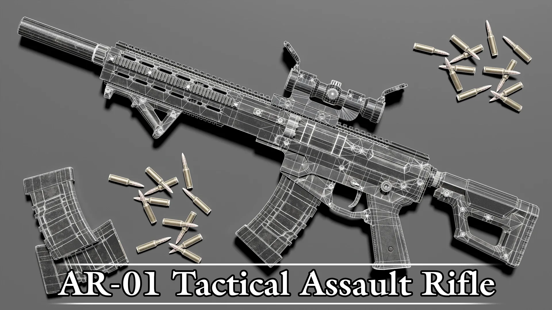 AR-01 Tactical Assault Rifle Game - FlippedNormals