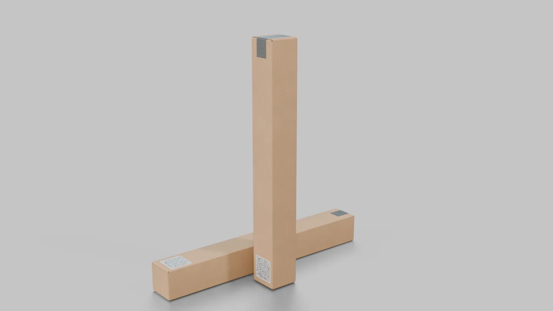Tall Narrow Cardboard Box - Rigged - FlippedNormals
