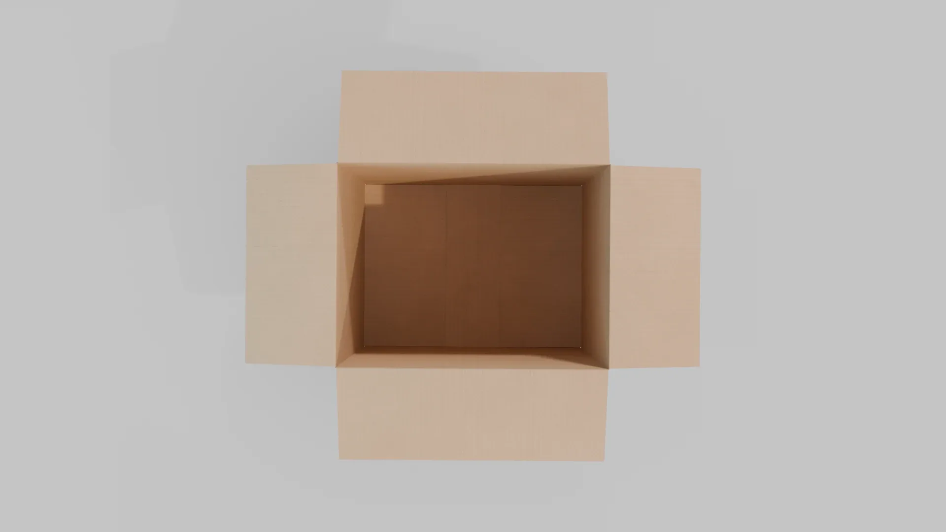 Tall Rectangular Cardboard Box - FlippedNormals
