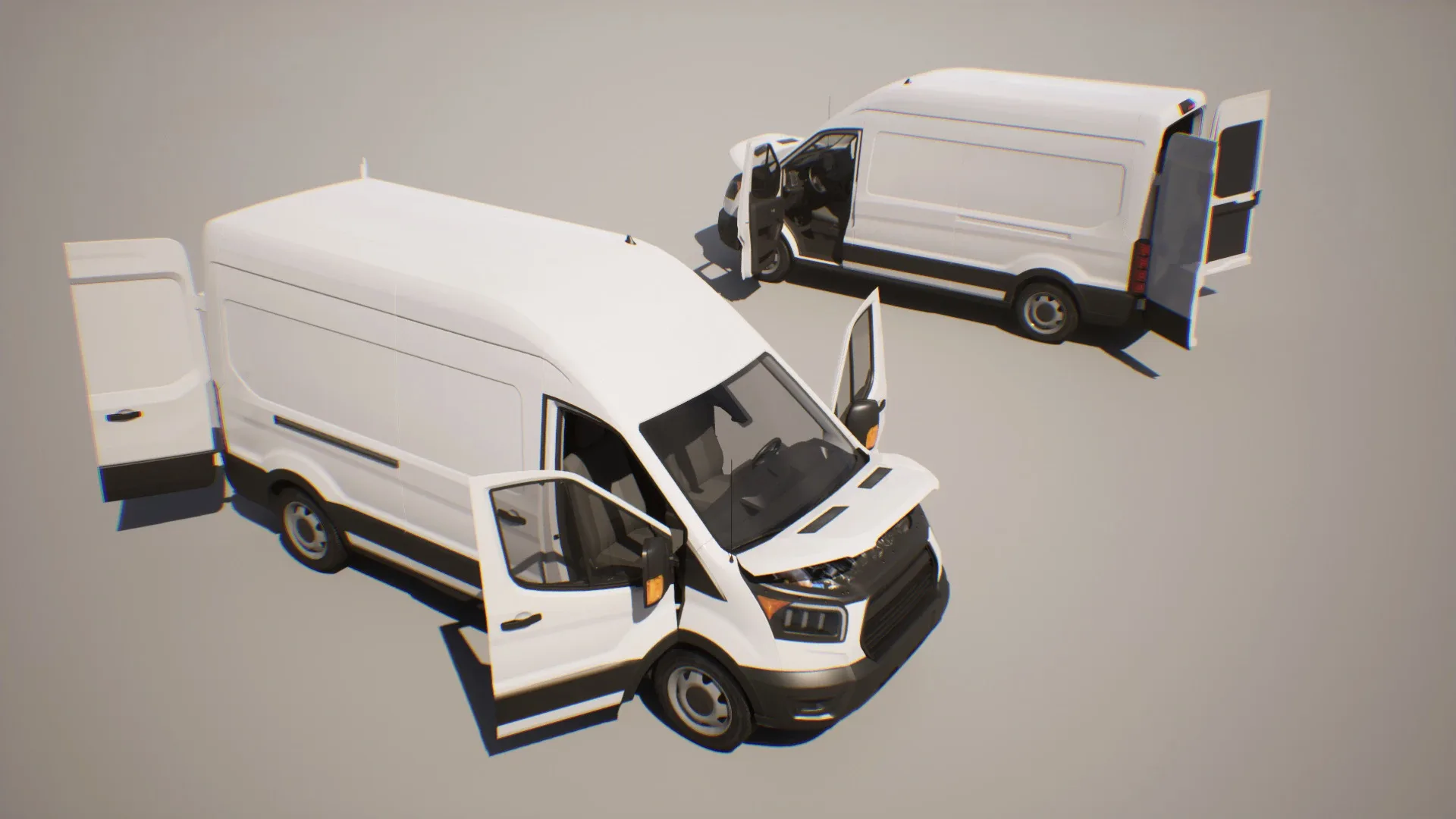 Cargo Van - Game Ready Vehicle - FlippedNormals