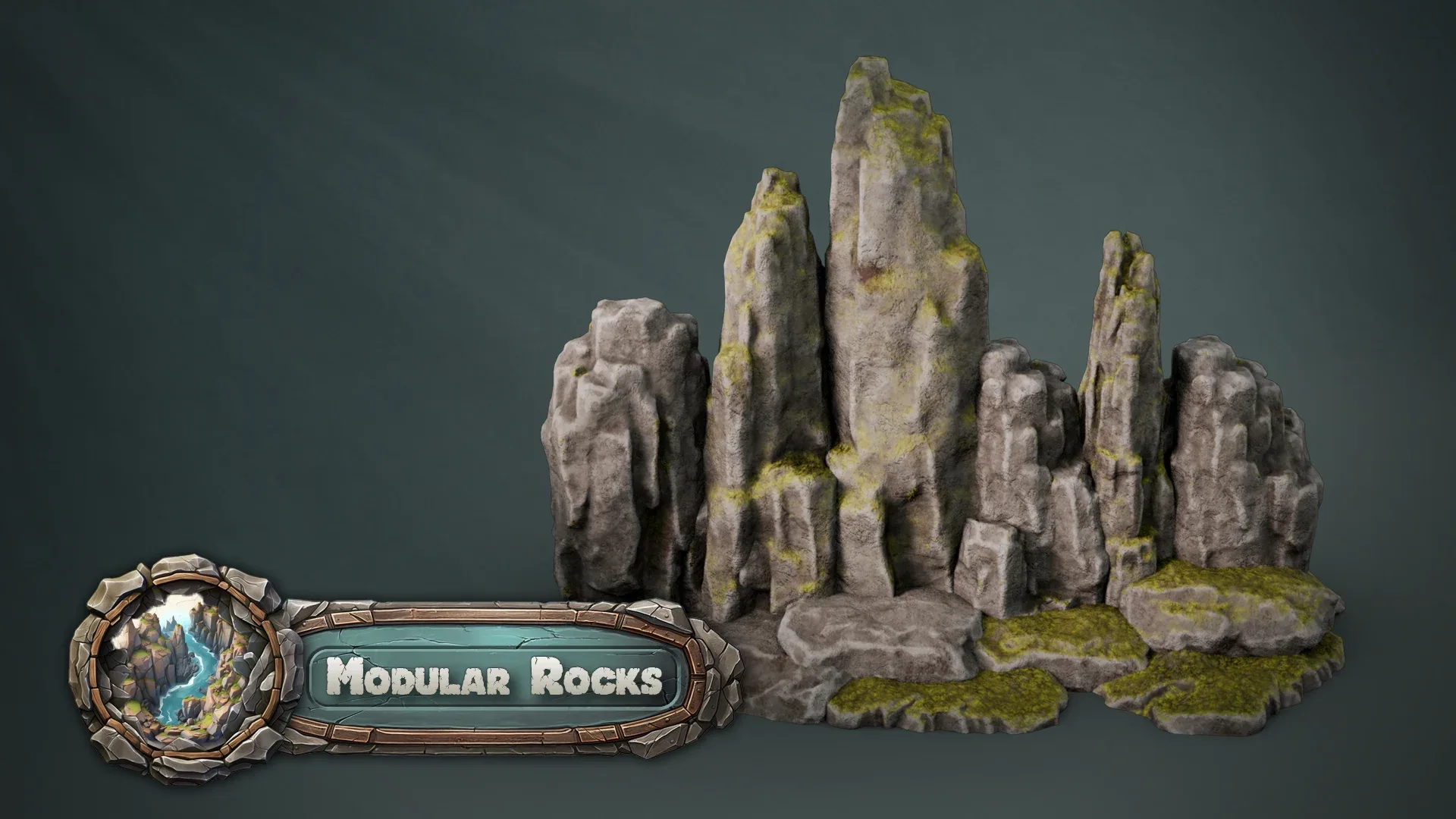 3DT Stylized Rocks and Cliffs Pack - FlippedNormals