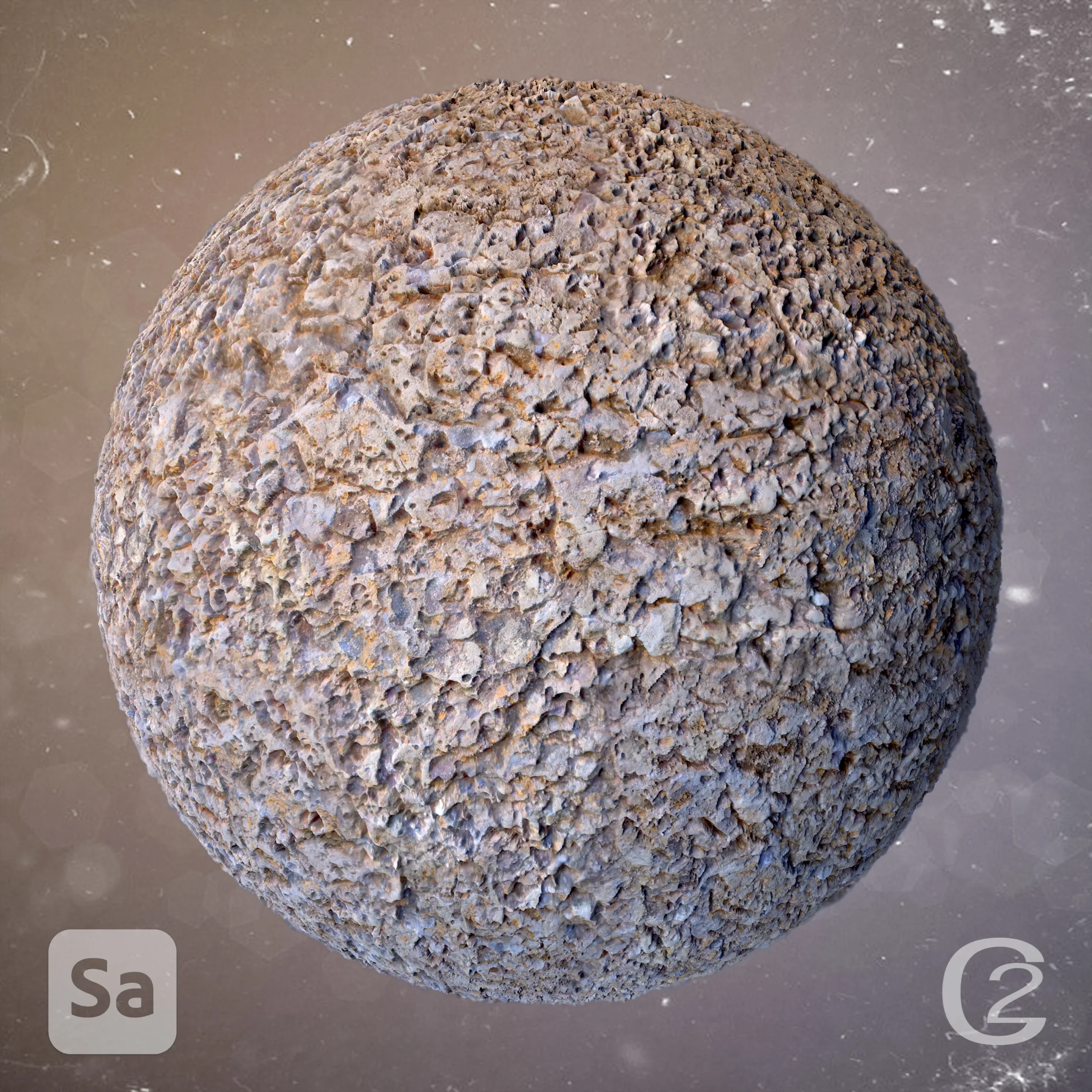 Small Coral Stone - Substance Sampler - FlippedNormals