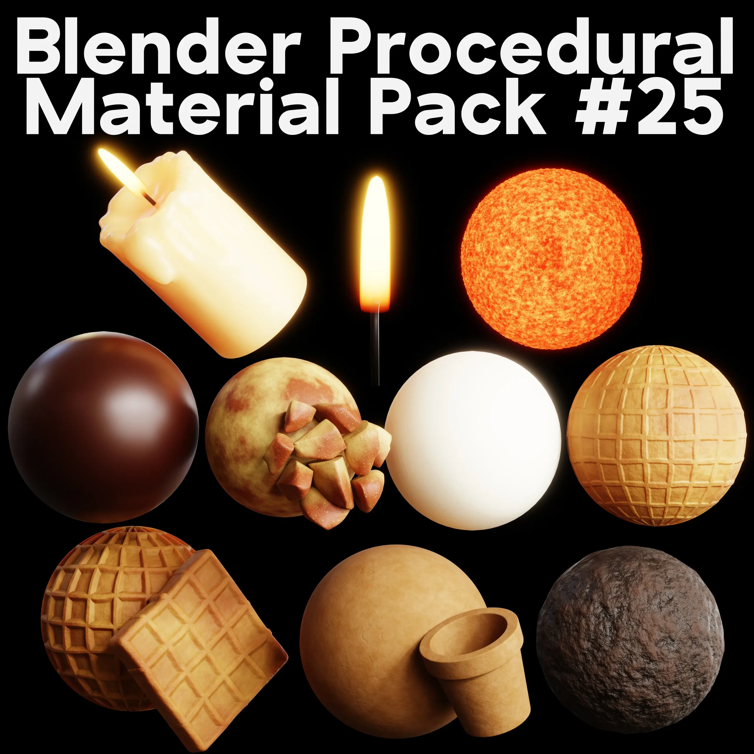 Blender Procedural Material Pack - FlippedNormals