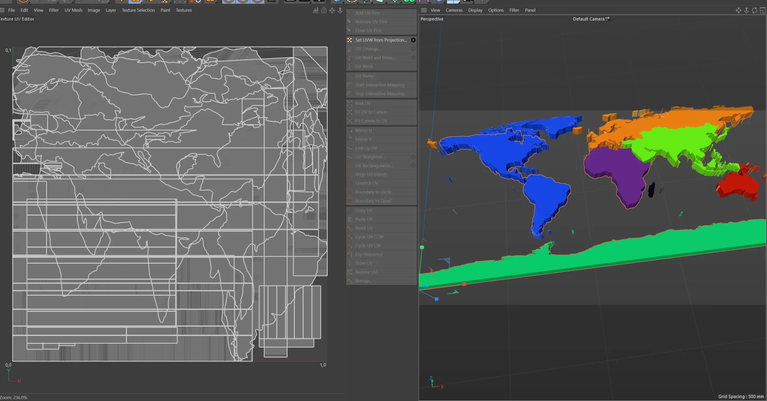 Continents Map - FlippedNormals
