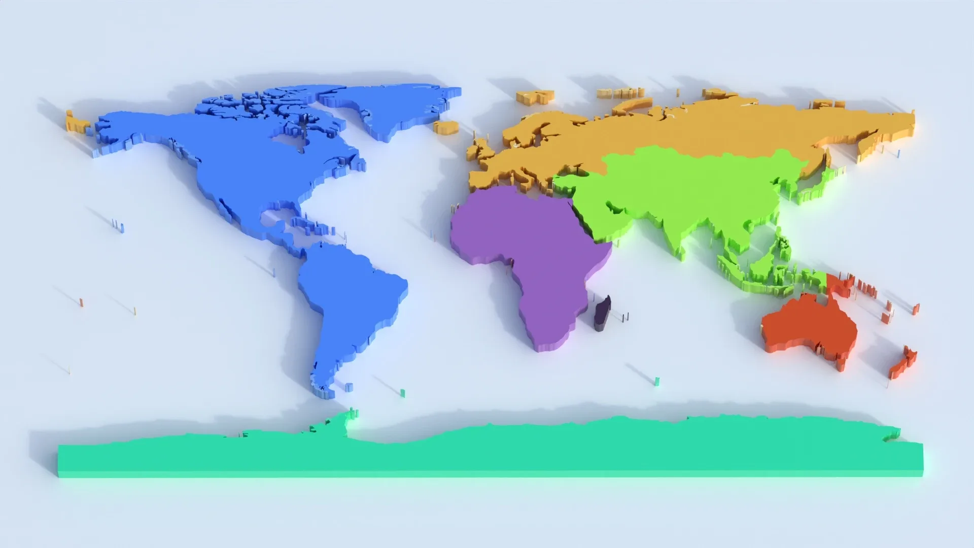 Continents Map - FlippedNormals