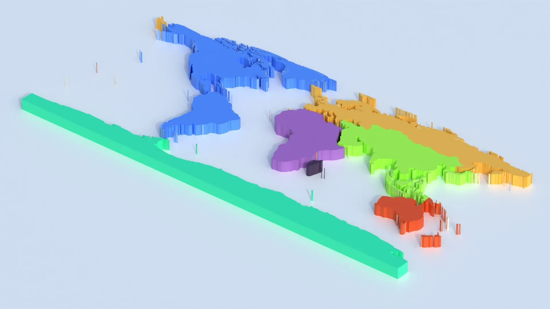 Continents Map - FlippedNormals