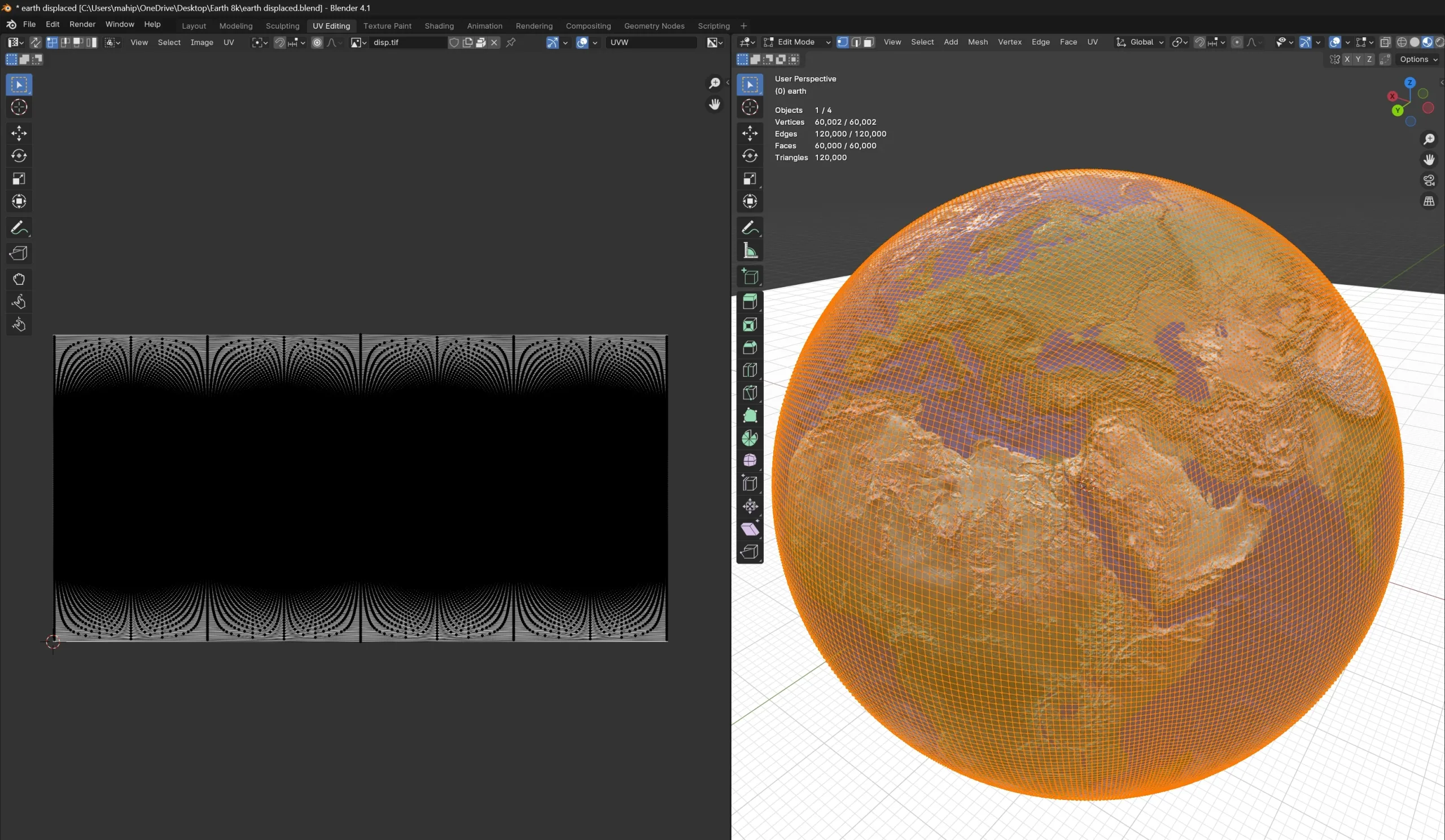 Earth Map Globe - FlippedNormals