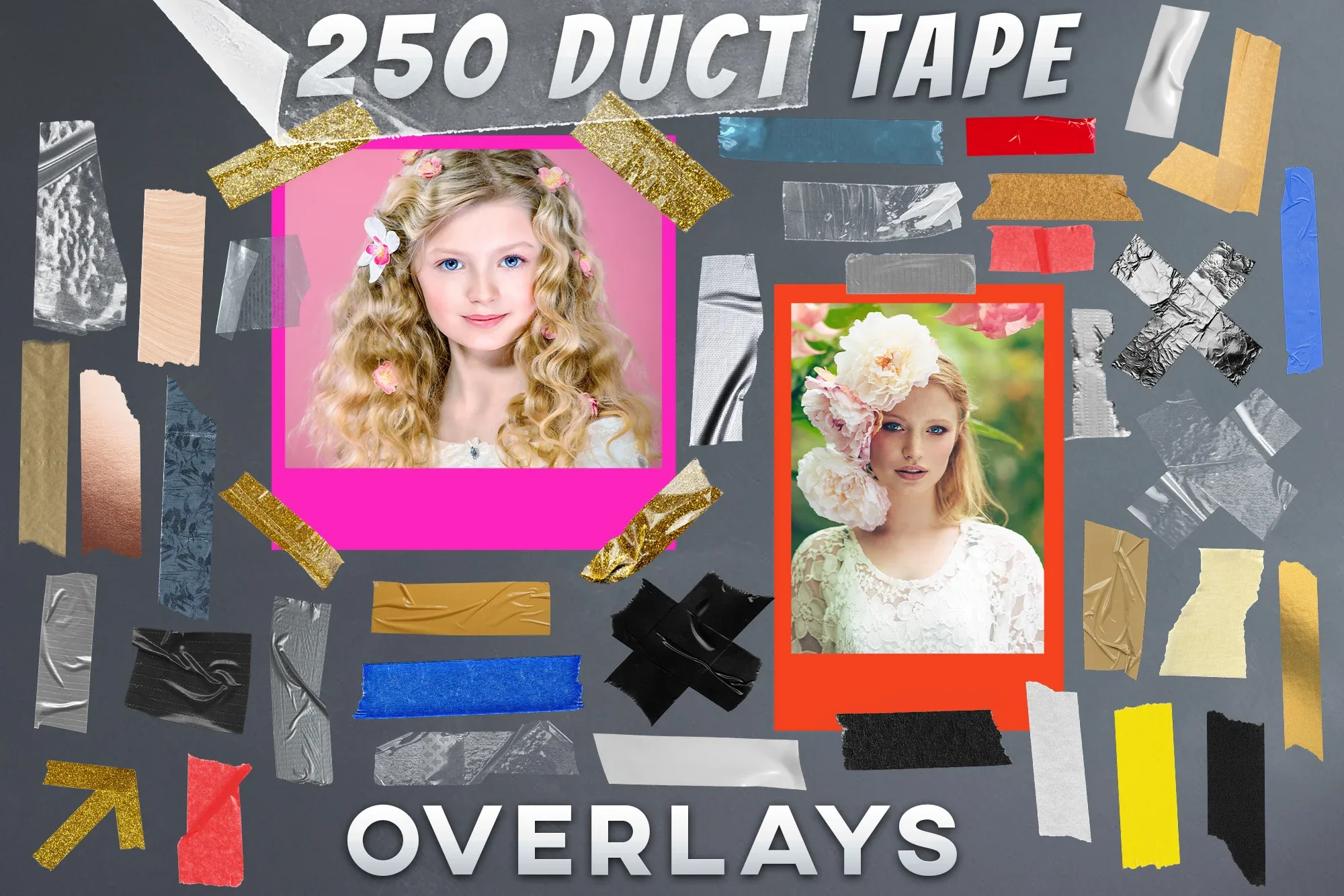 250 Duct Tape Self-Adhesive Overlays - FlippedNormals