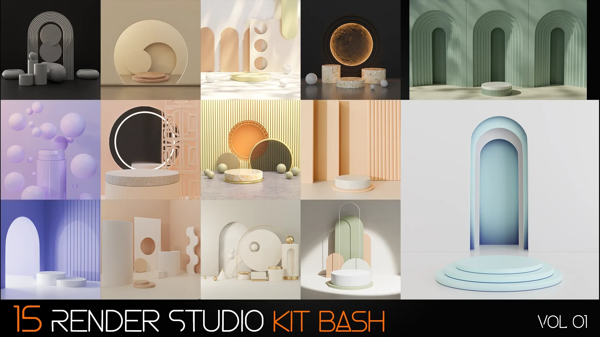 15 Render Studio_Hb_Vol.01 +Video - FlippedNormals