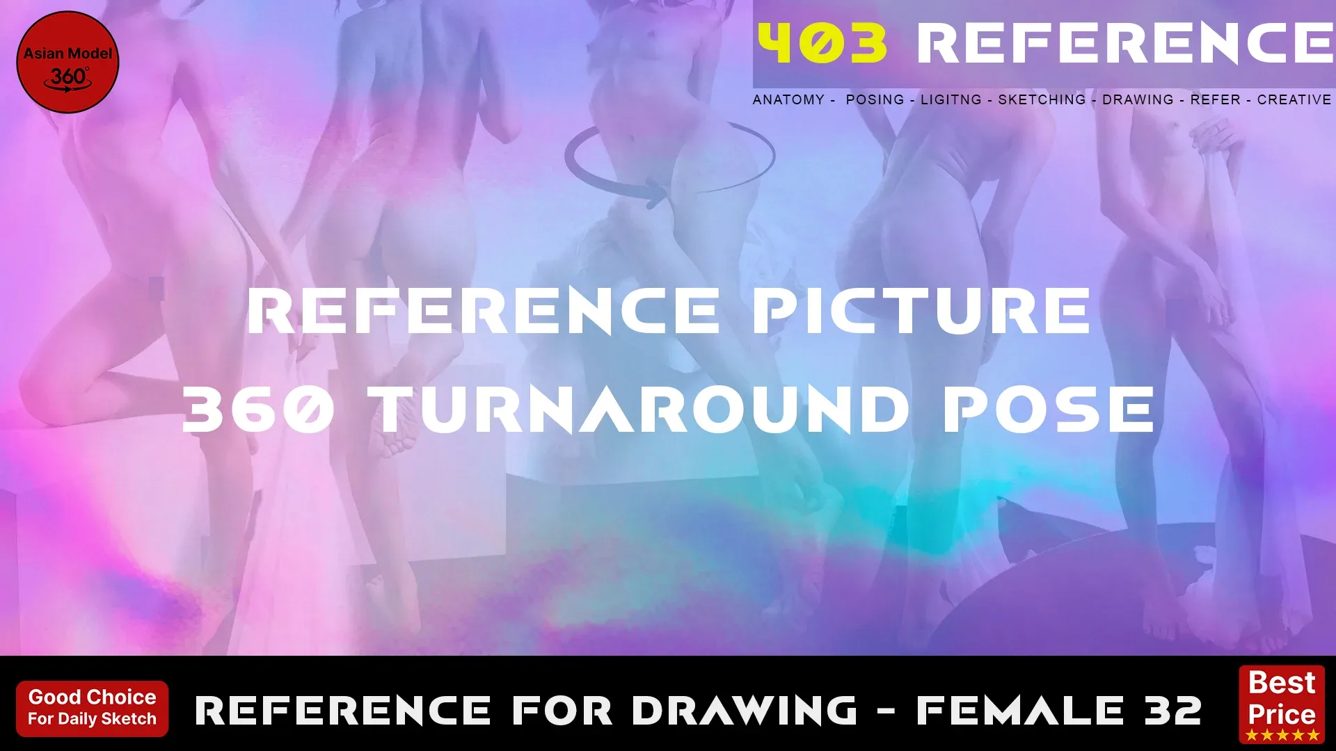 Drawing Reference - Female 32 - FlippedNormals