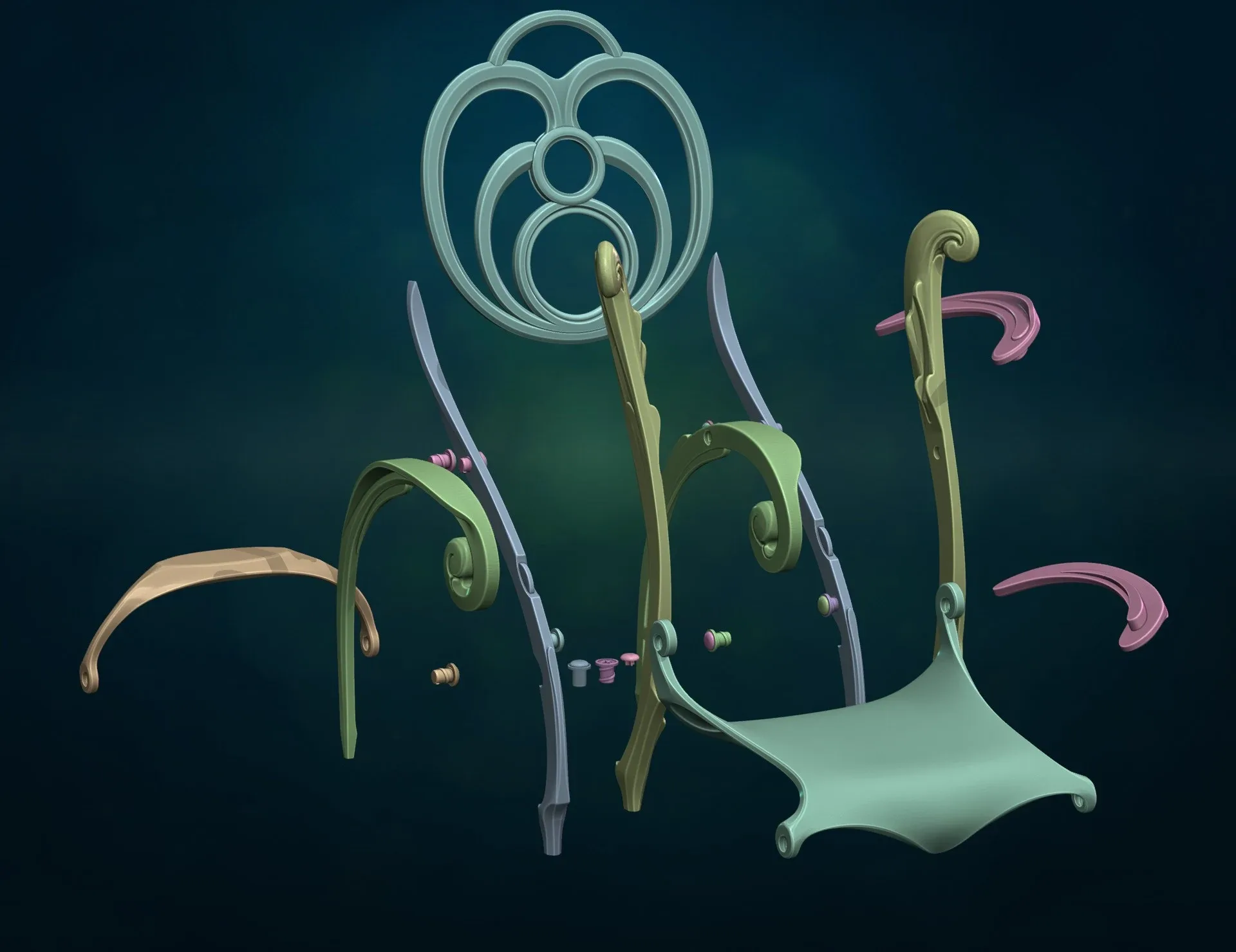 Chair assembly - FlippedNormals