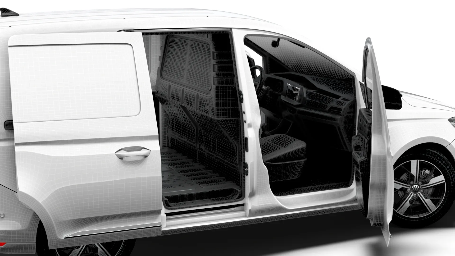 VW Caddy Cargo SWB HQ Interior - FlippedNormals