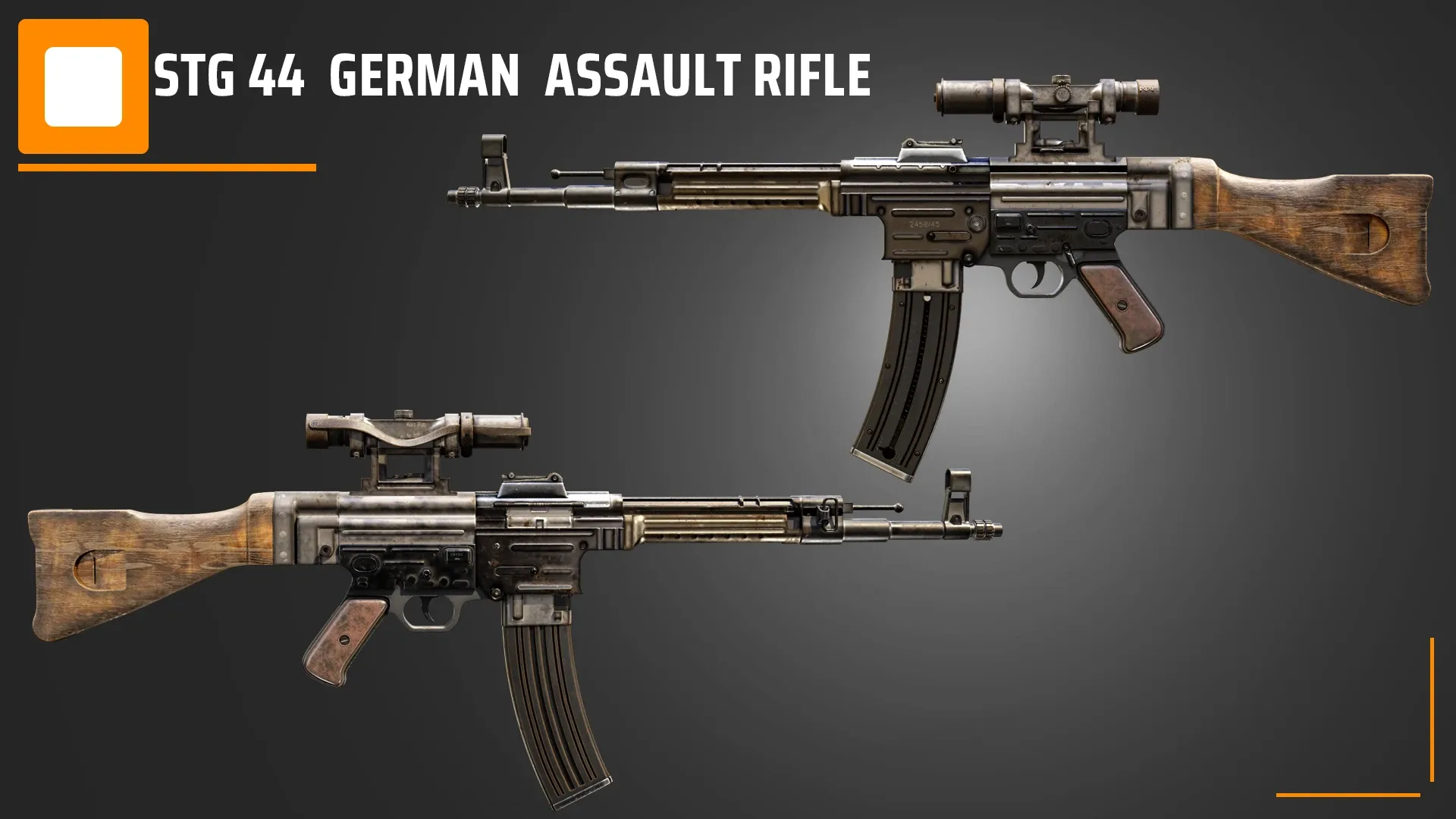 STG 44 German Assault Rifle - FlippedNormals