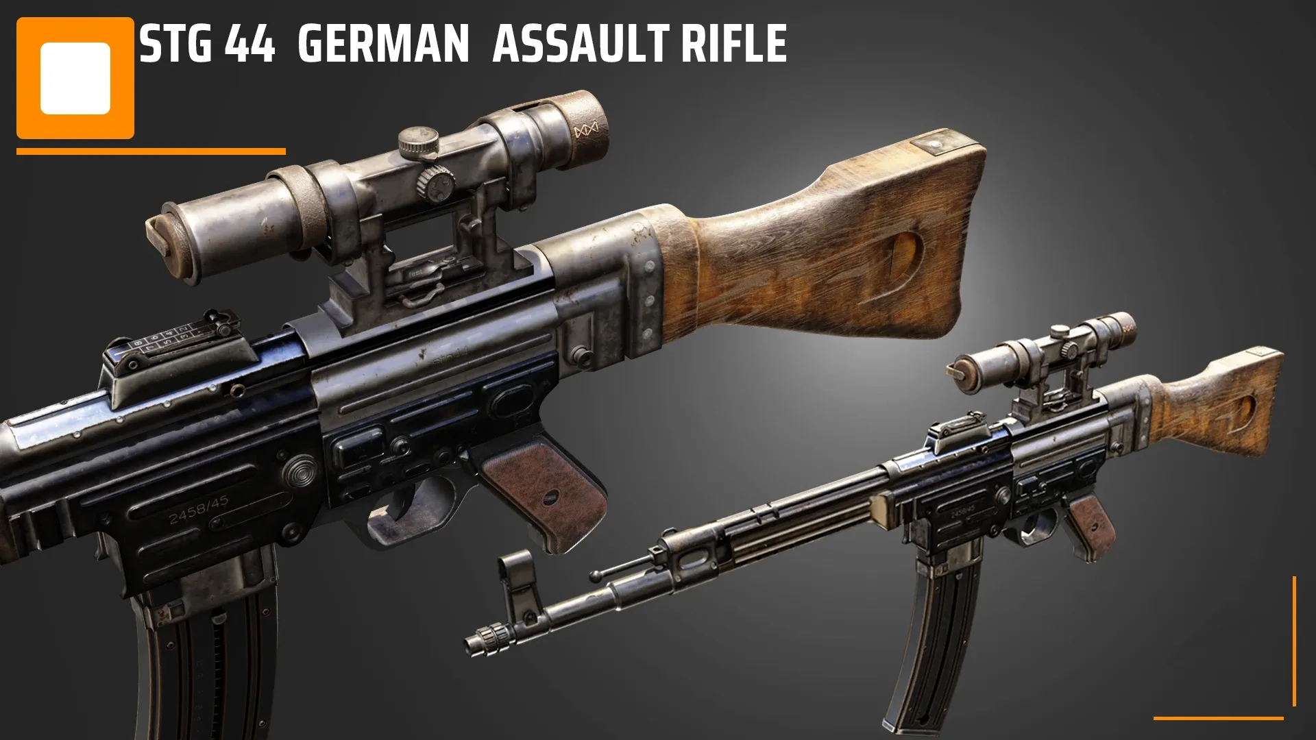 STG 44 German Assault Rifle - FlippedNormals