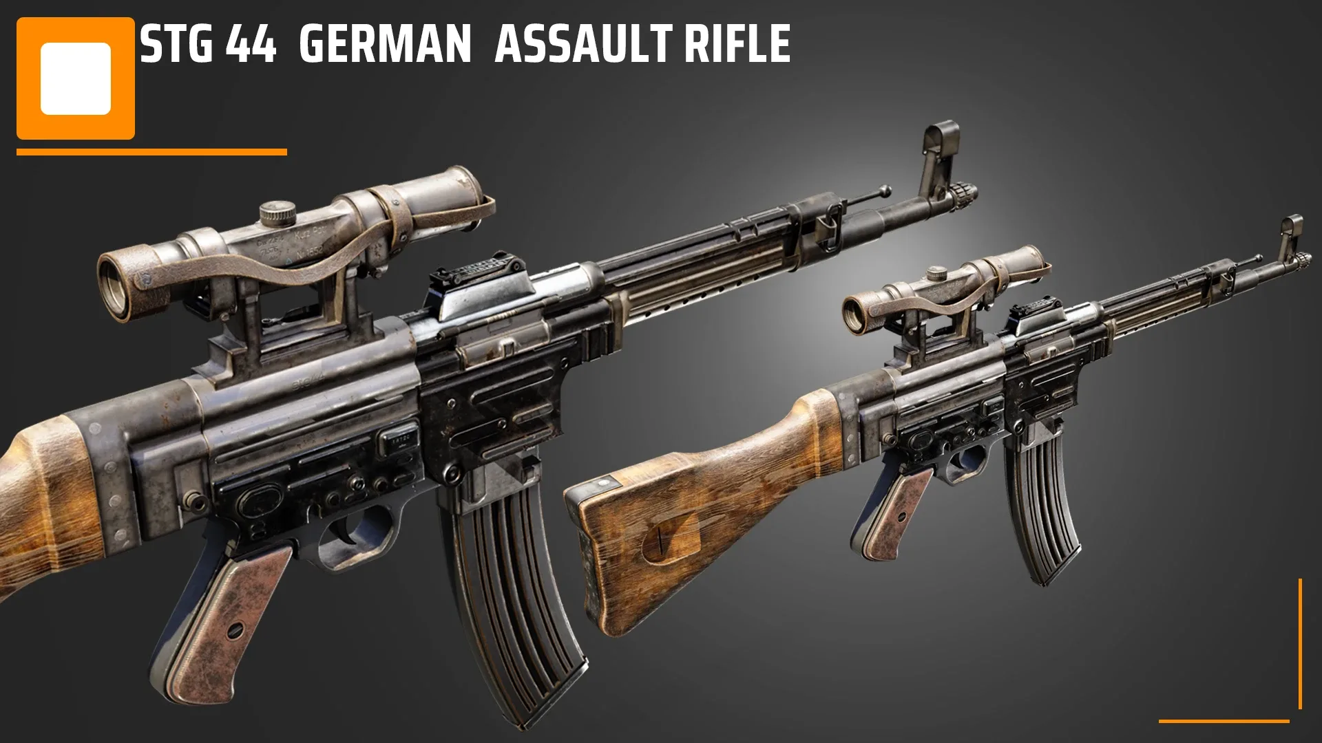 STG 44 German Assault Rifle - FlippedNormals