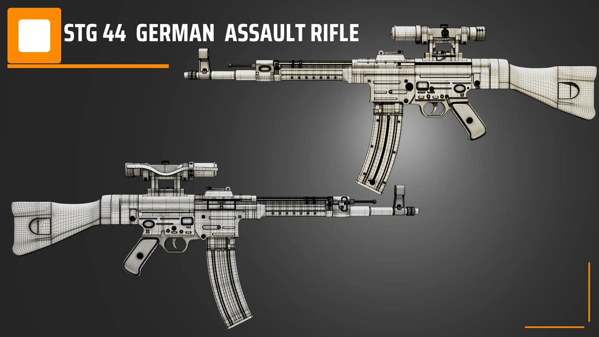 STG 44 German Assault Rifle - FlippedNormals