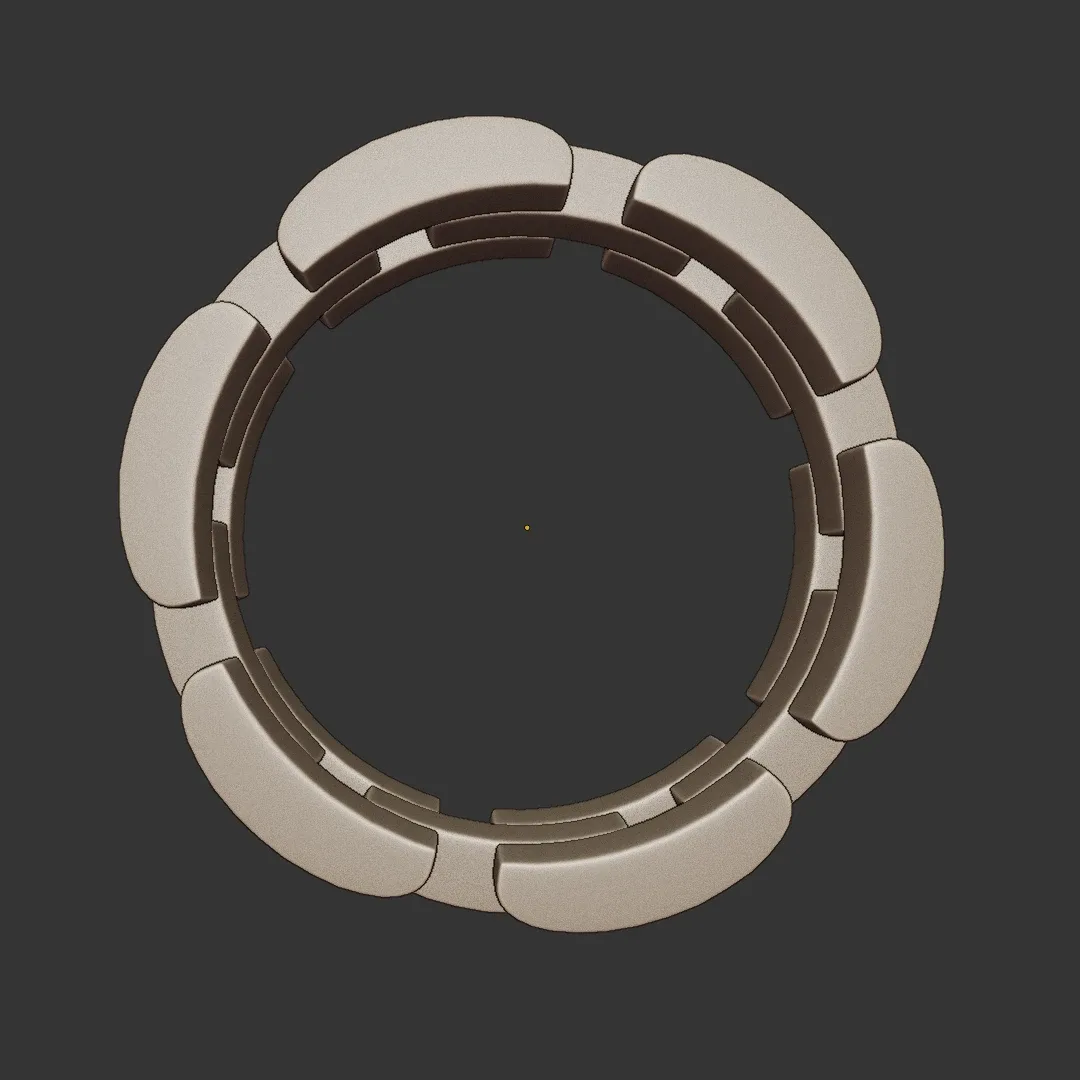 Printable Interlocking Gold Jewelry - FlippedNormals