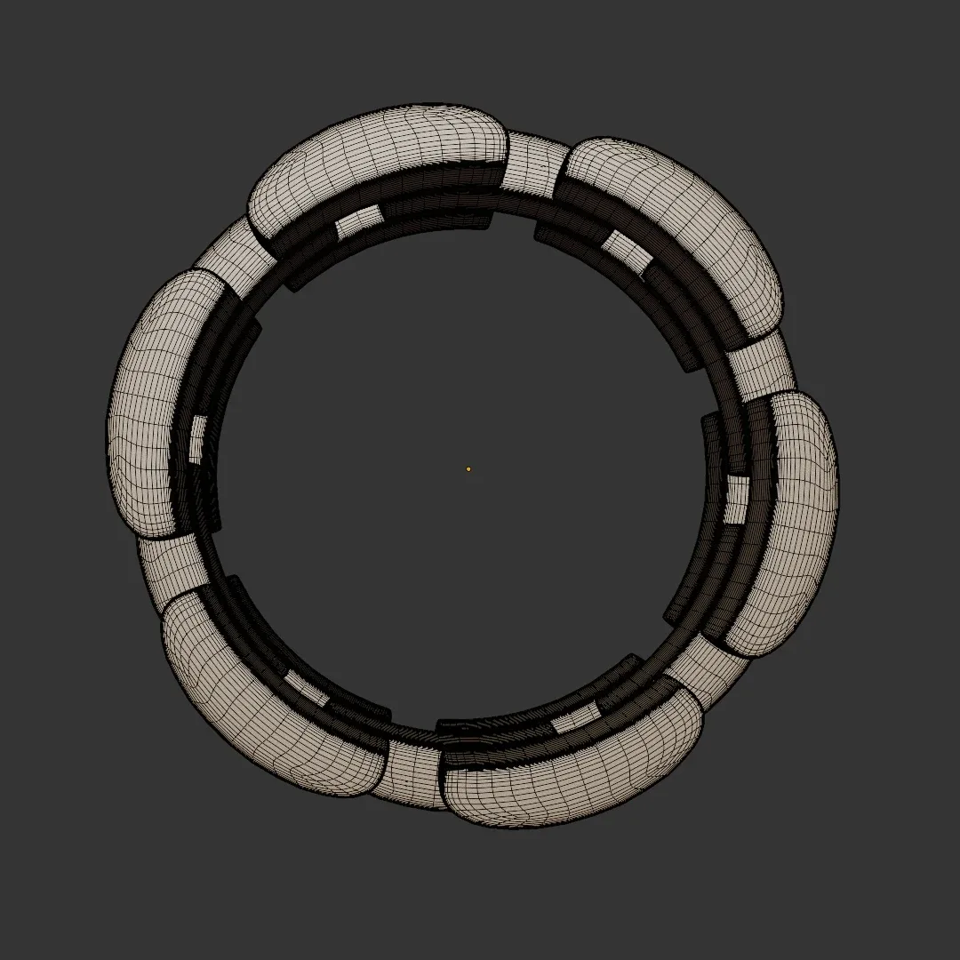 Printable Interlocking Gold Jewelry - FlippedNormals