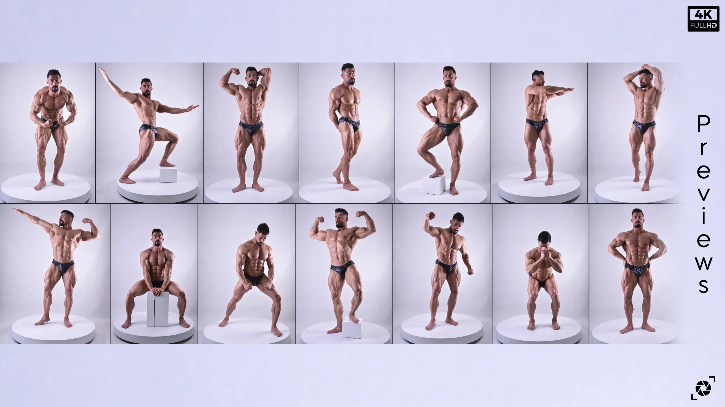 +640 Muscle Master Reference Pictures - FlippedNormals