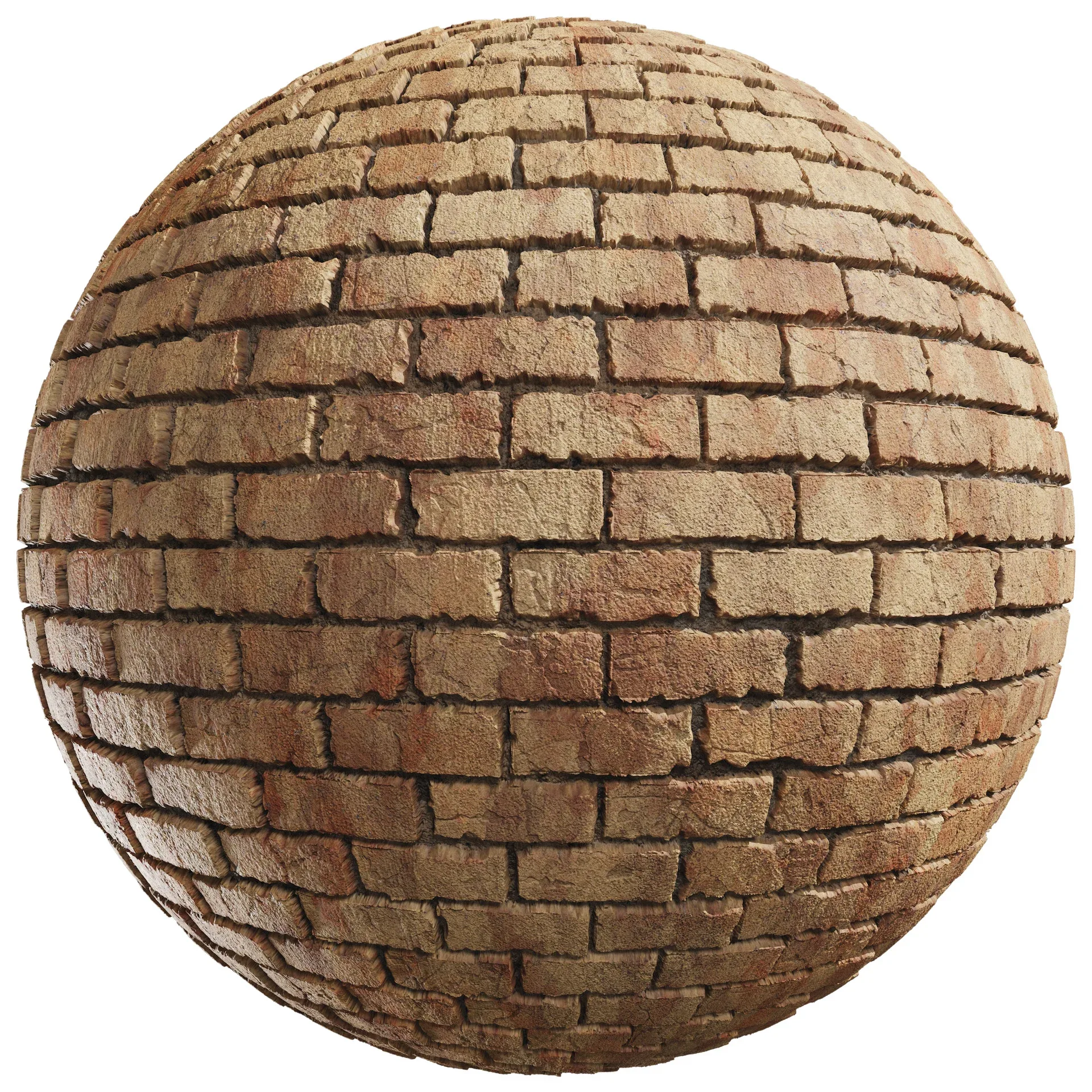 PBR Bricks 01 - Tileable 4K Texture - FlippedNormals