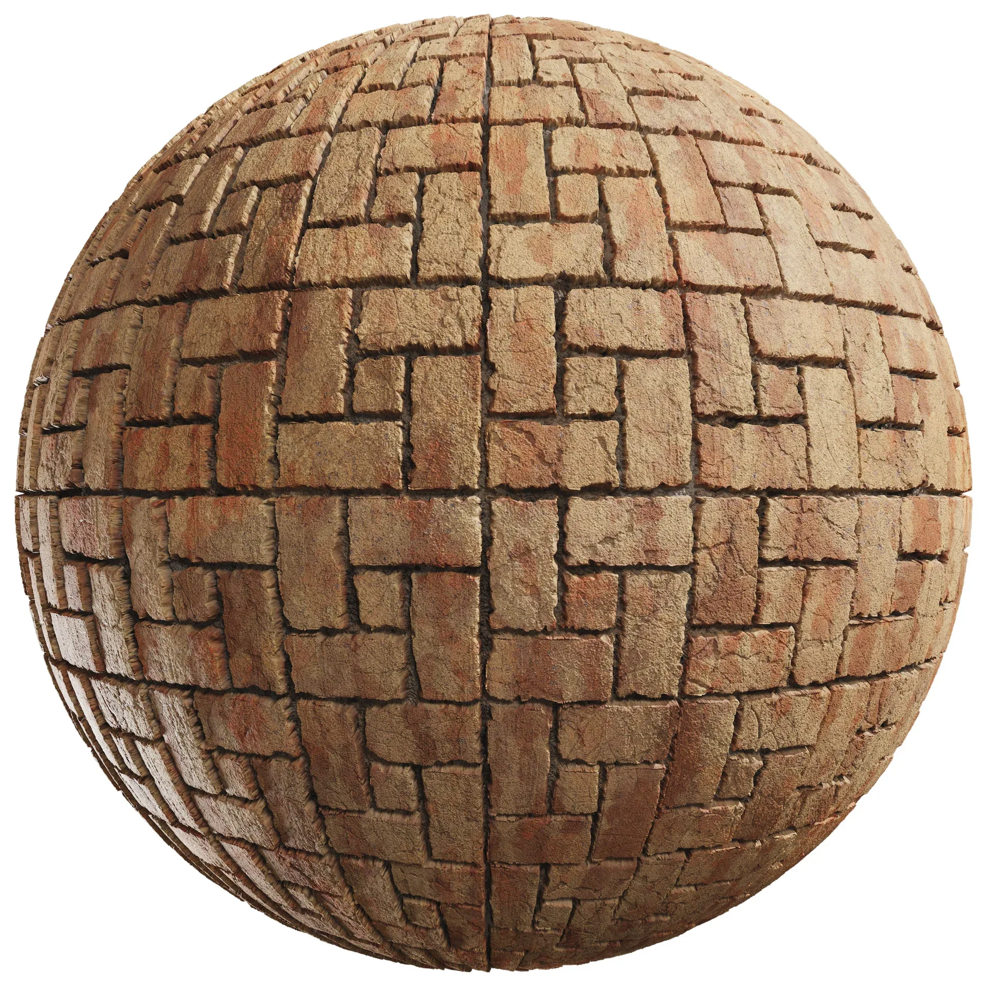 PBR Bricks 01 - Tileable 4K Texture - FlippedNormals