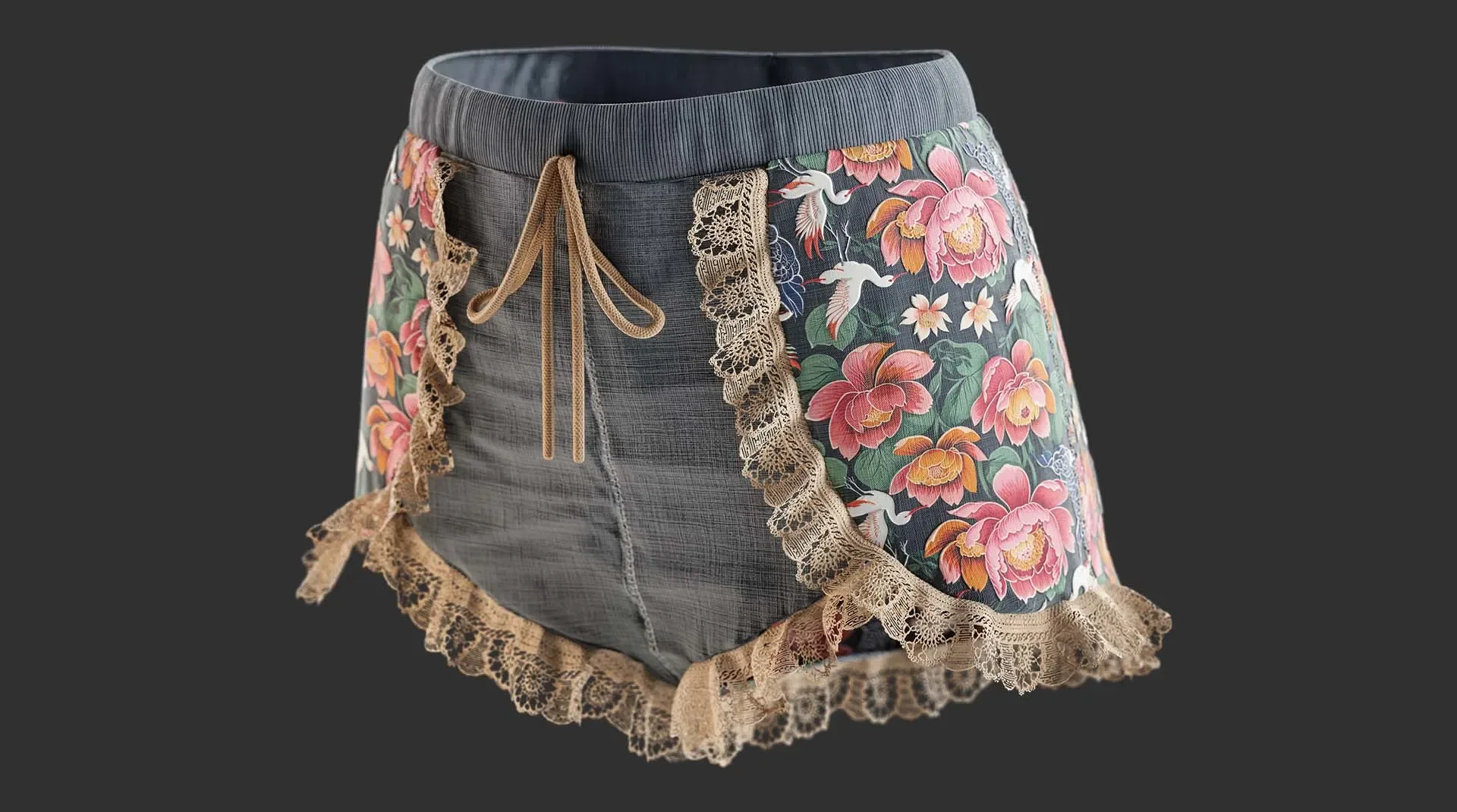 Texturing Women's Shorts with Lace - FlippedNormals