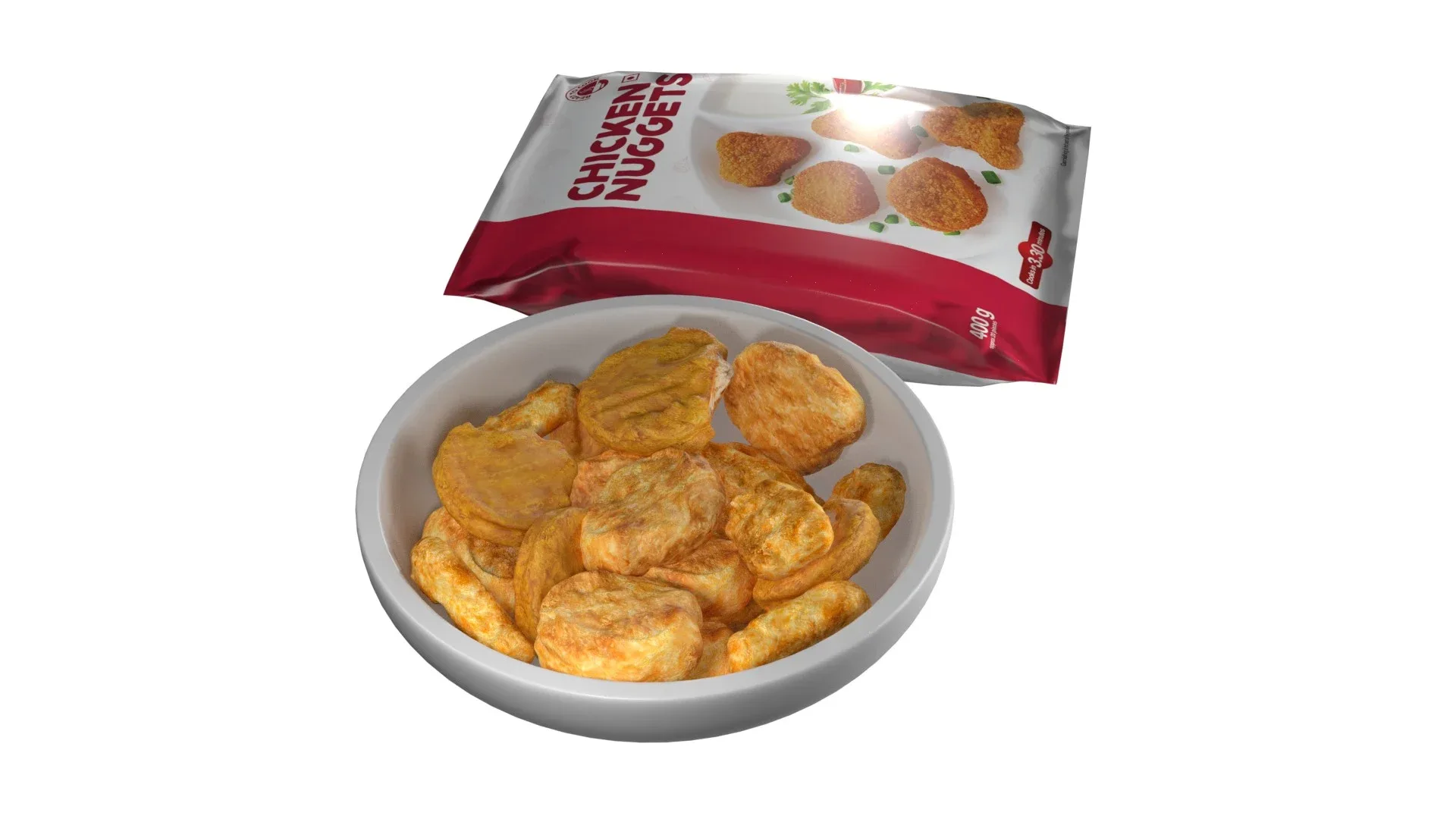 Chicken Nuggets bowl package - FlippedNormals