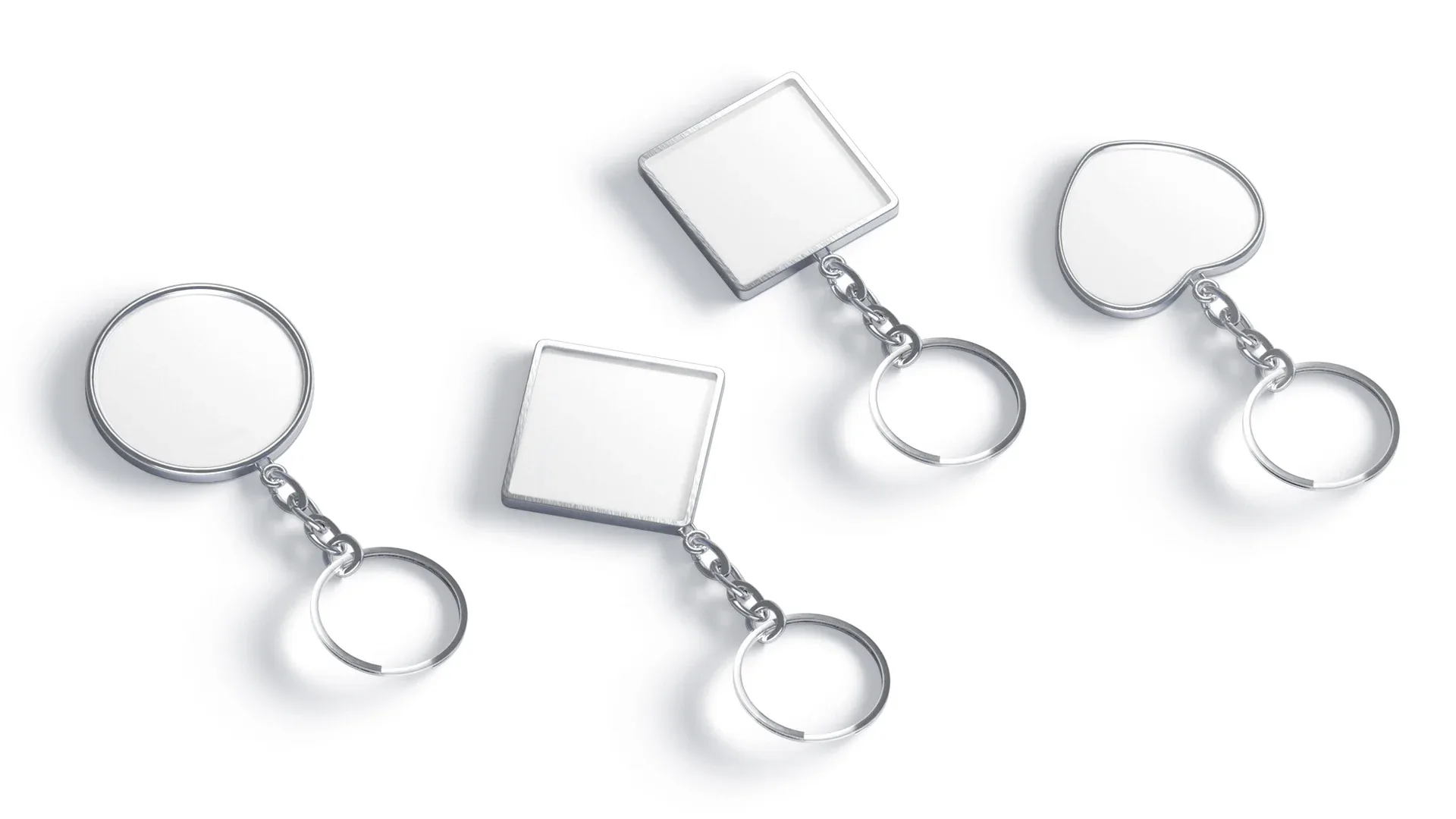 Keychain Shapes set - round square - FlippedNormals