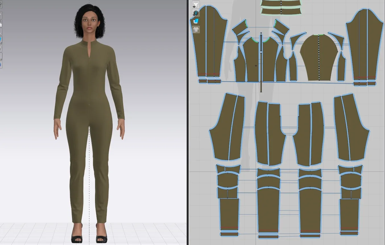 Female Sci-Fi Jumpsuit Model, Marvelous - FlippedNormals