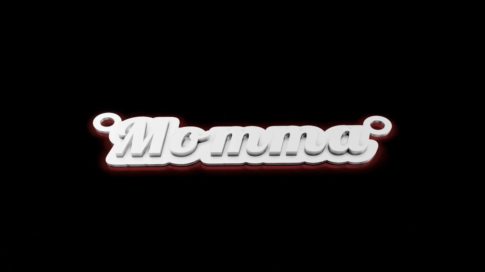 Momma name pendant - FlippedNormals