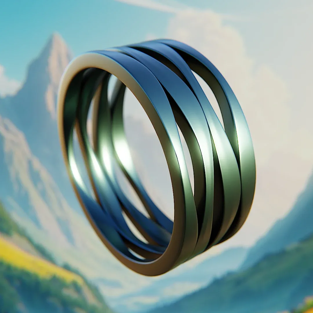 Twisted Elegance Multi-Band Ring - FlippedNormals