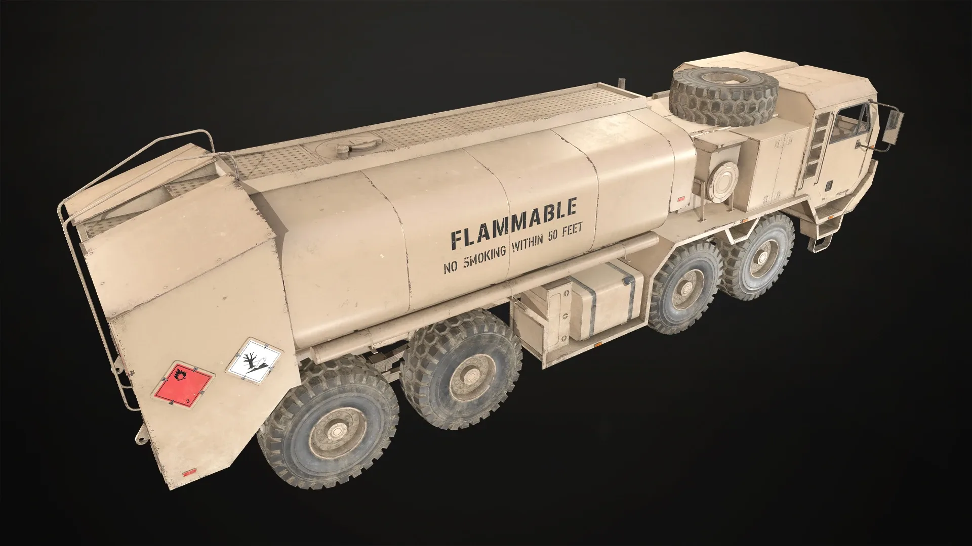 Heavy Military Truck V1 - Tanker - FlippedNormals