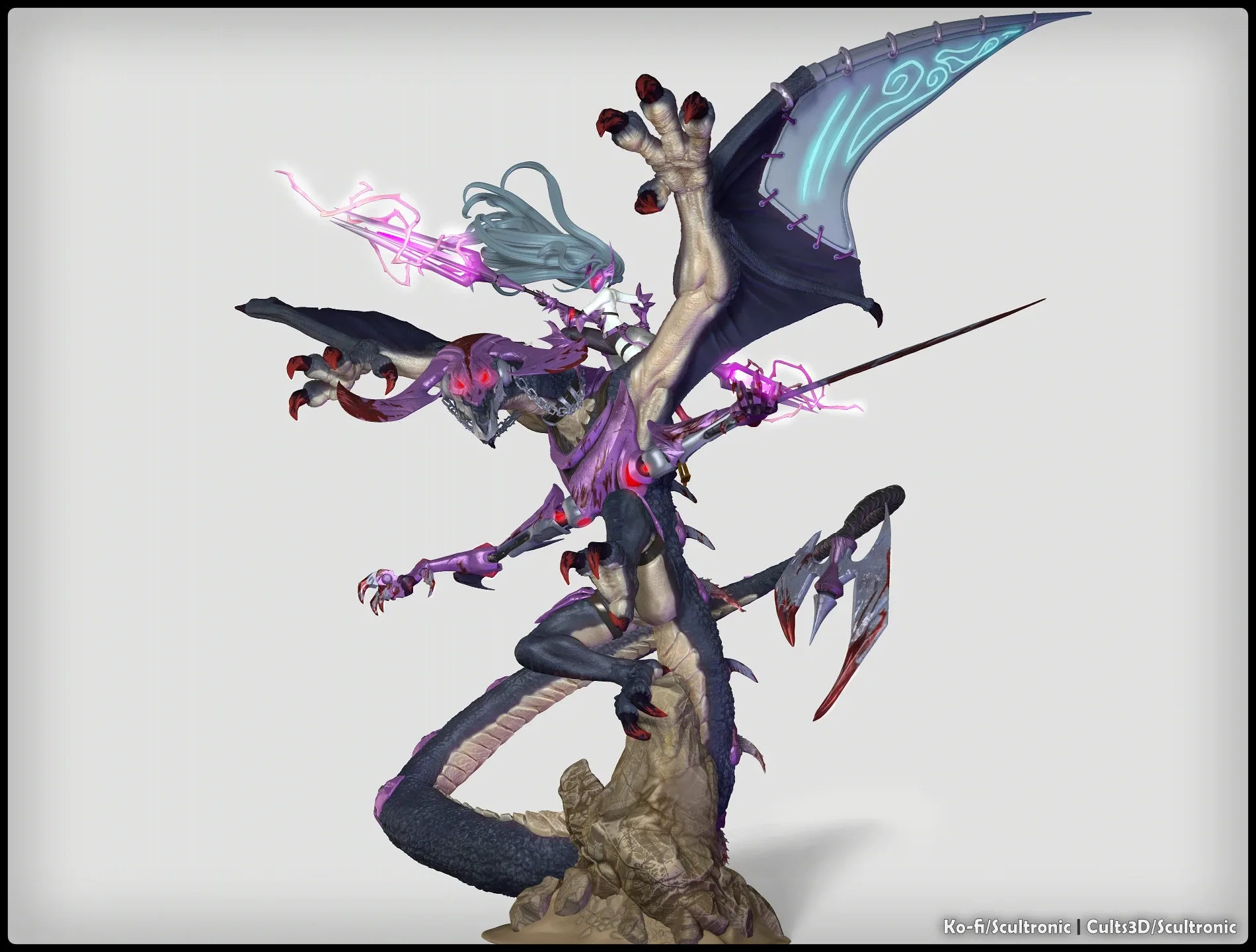 The Nightmare Knight - 3D Printable - FlippedNormals