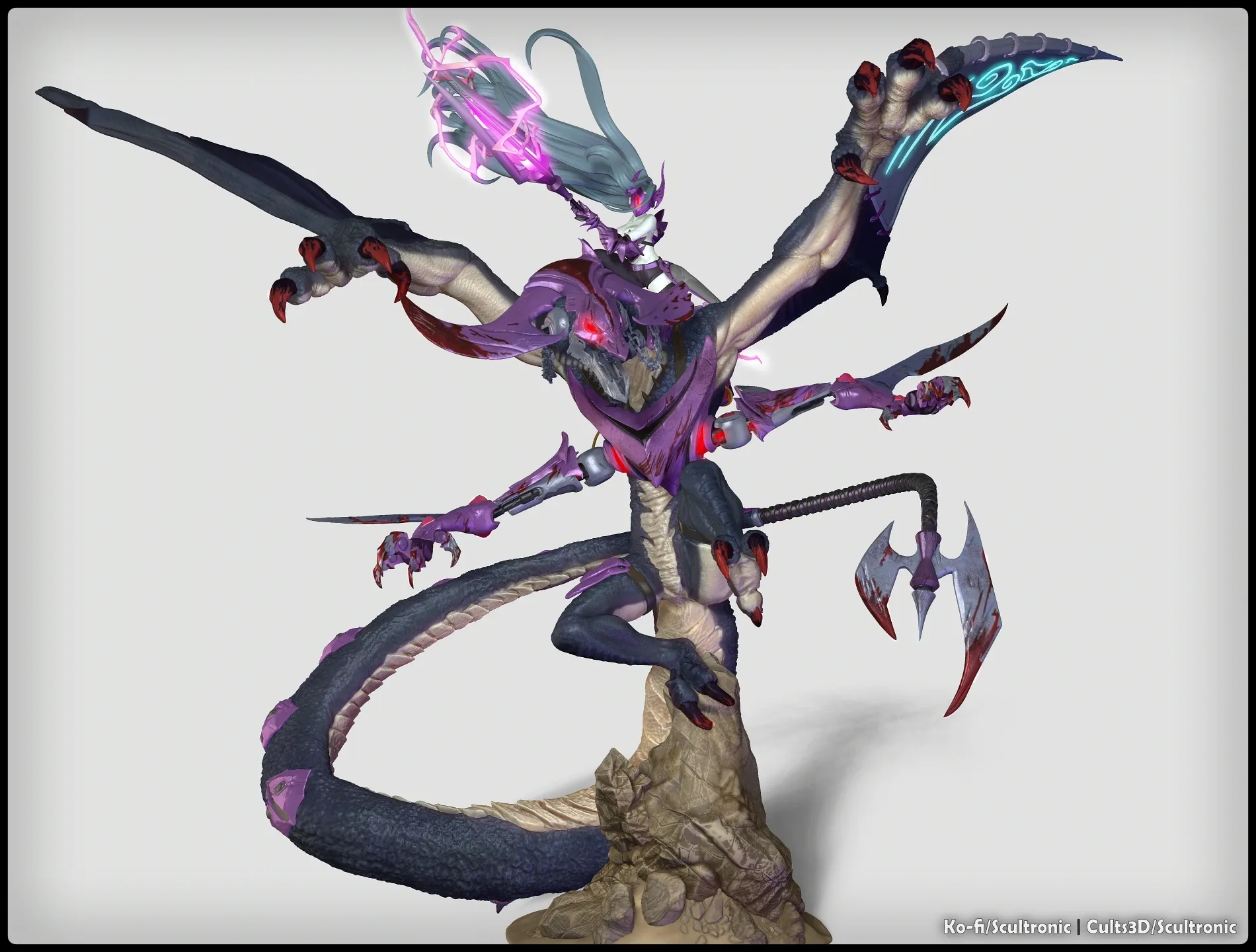 The Nightmare Knight - 3D Printable - FlippedNormals