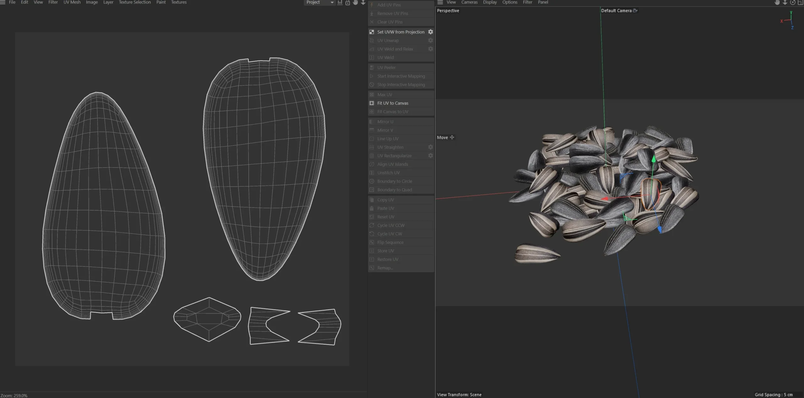 Sunflower seed pile v2 - FlippedNormals