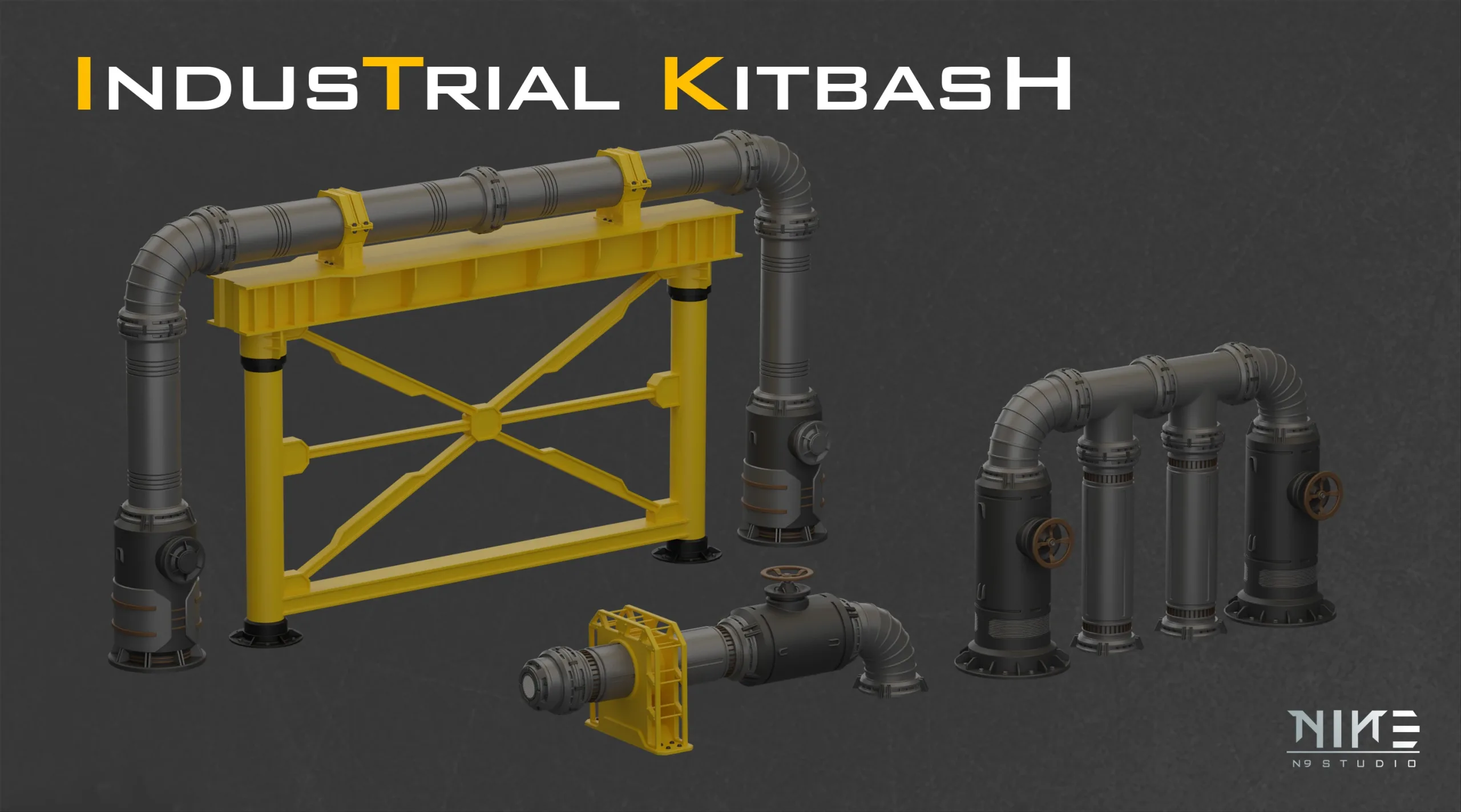 industrial Kitbash-V4 - FlippedNormals